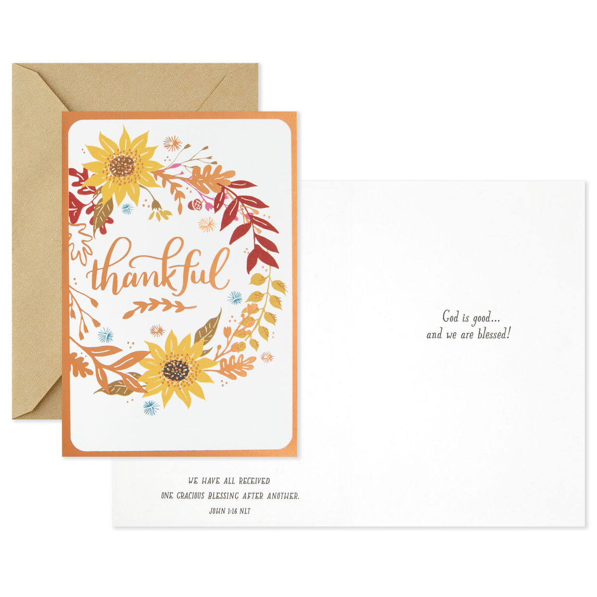 Assorted Religious Thanksgiving Cards, Pack of 6 - Boxed Cards - Hallmark
