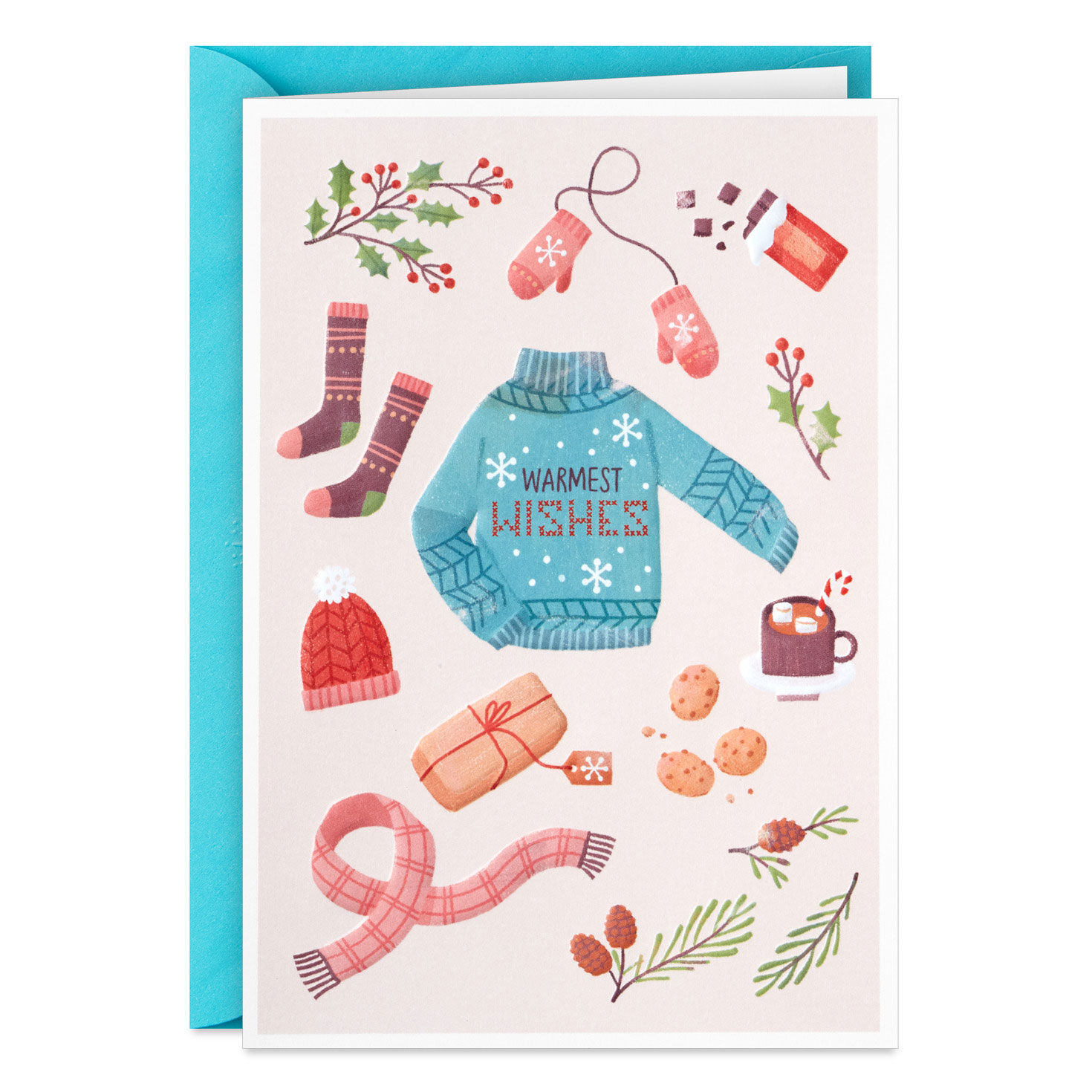 Warmest Wishes Sweater Packaged Christmas Cards, Set of 5 - Boxed Cards ...