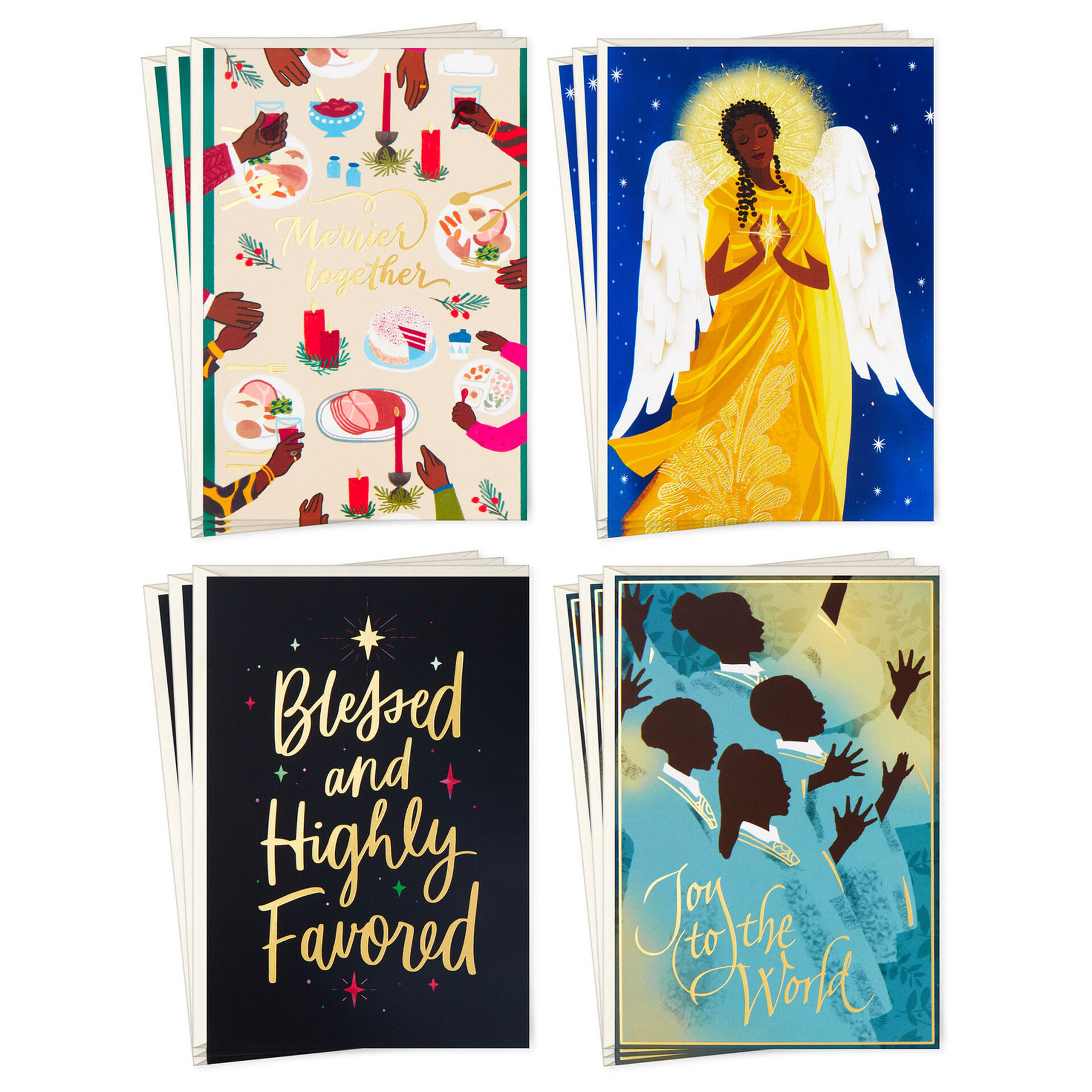 Blessed and Joyous Assortment Boxed Christmas Cards, Pack of 12 - Boxed ...