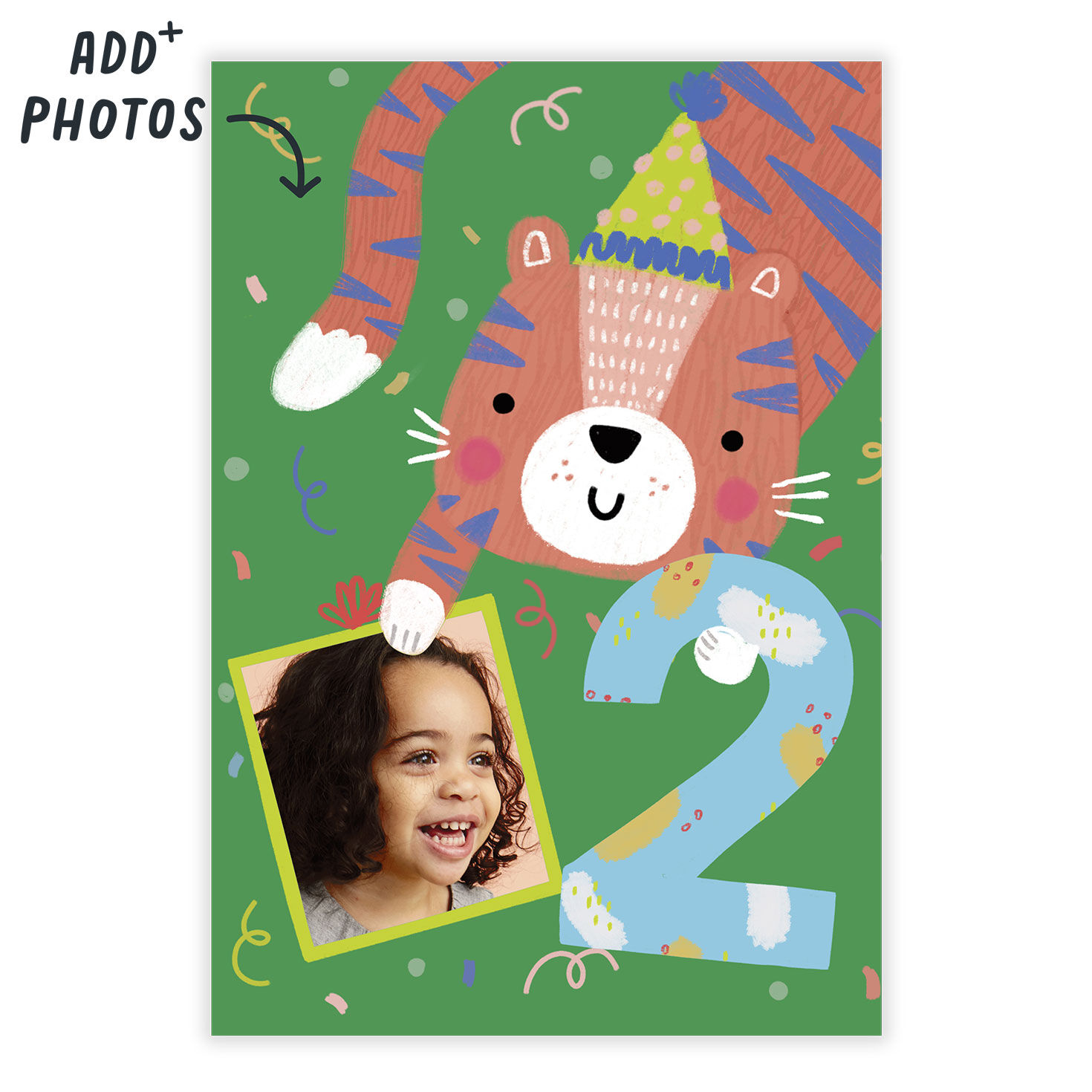 Festive Tiger 2nd Birthday eCard - eCards | Hallmark