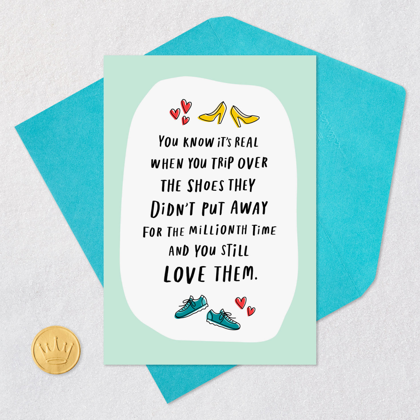 Love You, Messy Sh*t and All Funny Romantic Love Card - Greeting Cards ...