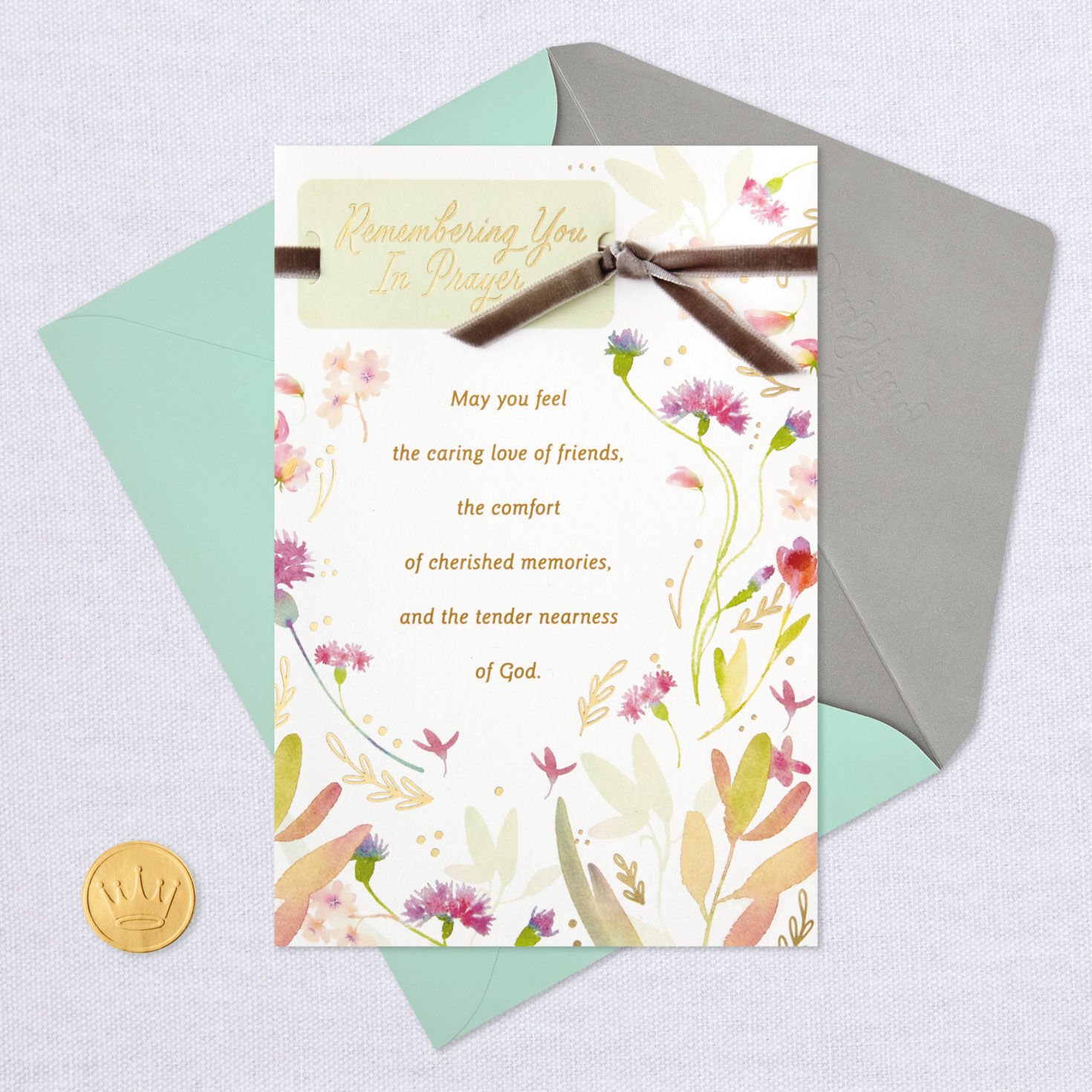 Remembering You in Prayer Religious Sympathy Card - Greeting Cards ...