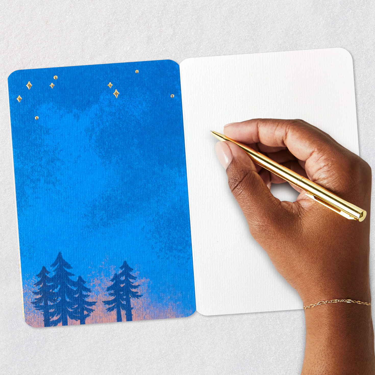 Mason Jar Firefly Forest Scene Blank Card - Greeting Cards | Hallmark