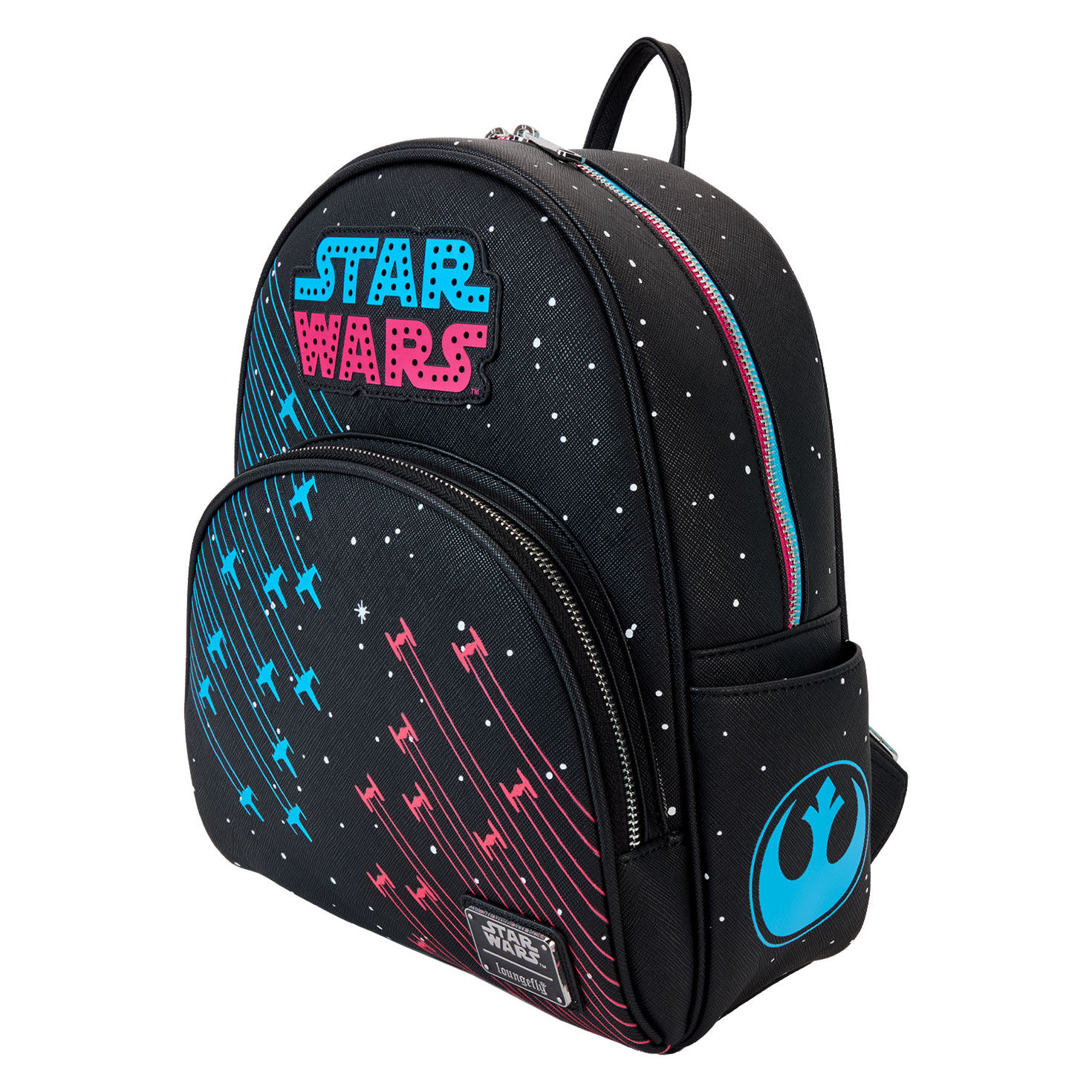 Loungefly Star Wars Light-Up Neon Glow 70s Mini Backpack - Handbags ...