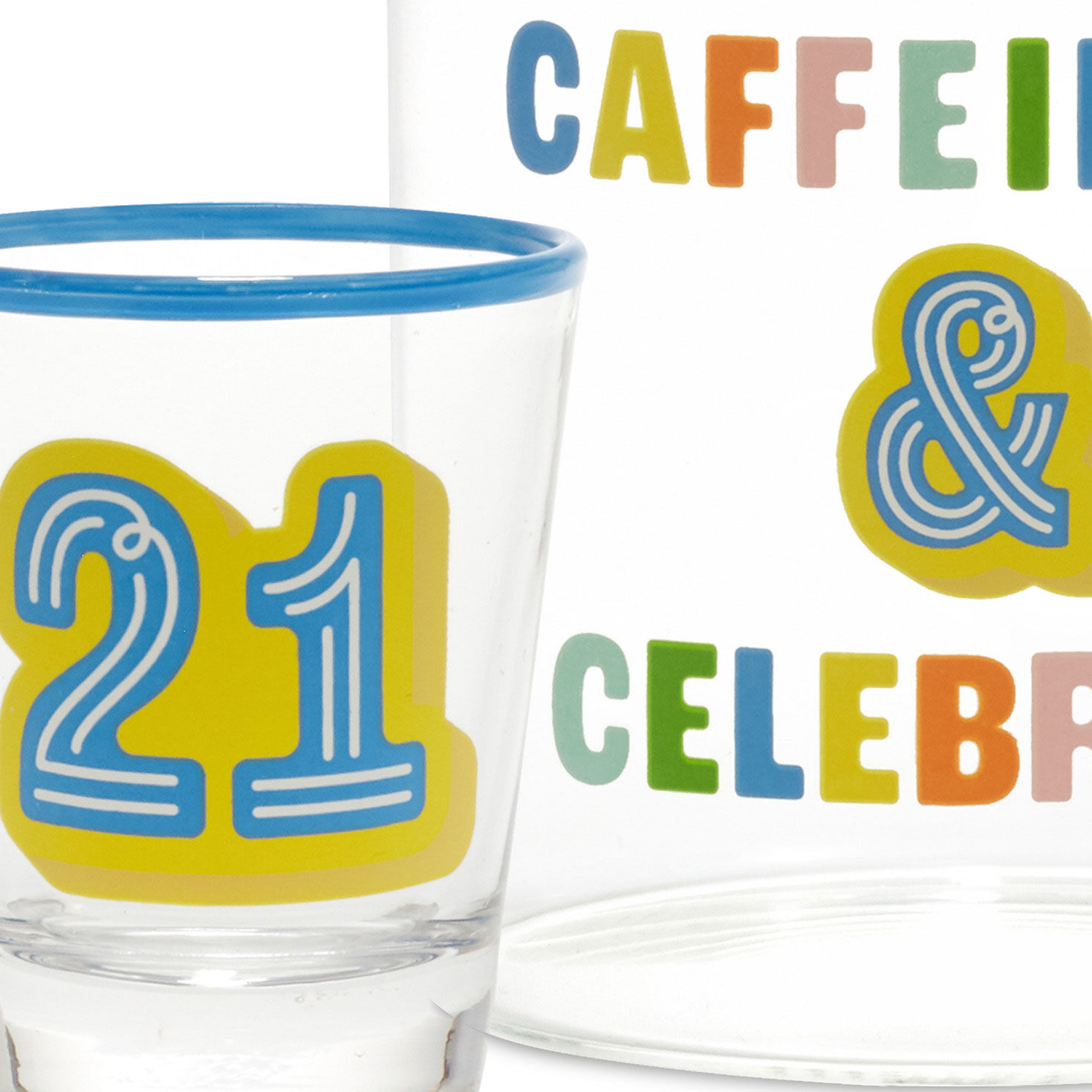 Glass 21st Birthday Mug and Shot Glass Bundle - Glassware | Hallmark