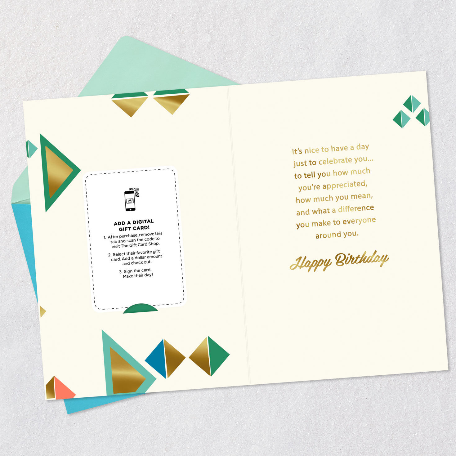 Celebrating You Gift Card Greeting Birthday Card - Greeting Cards ...