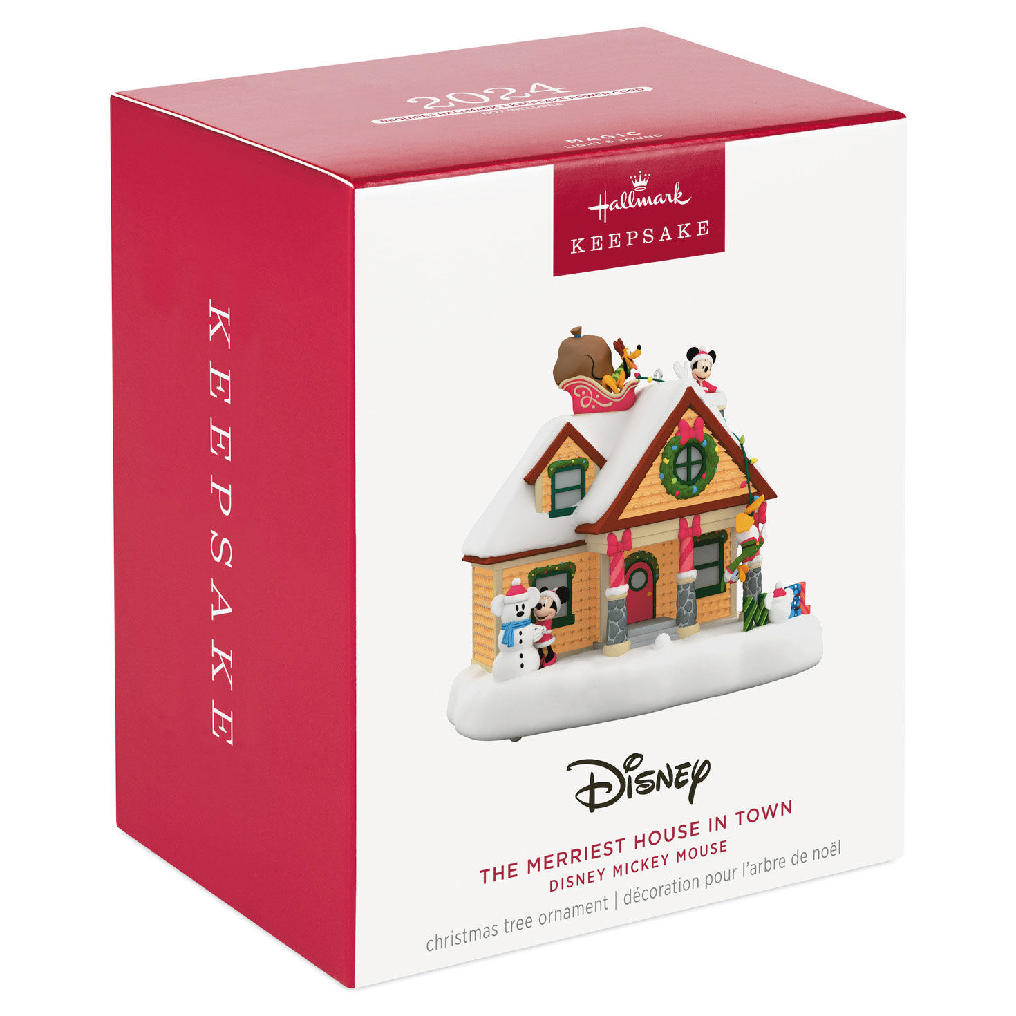 Disney Mickey Mouse The Merriest House in Town Musical Ornament With ...
