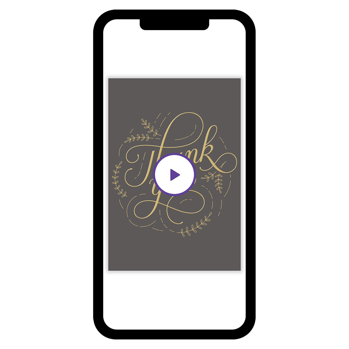 Script and Vines Thank-You eCard - eCards | Hallmark