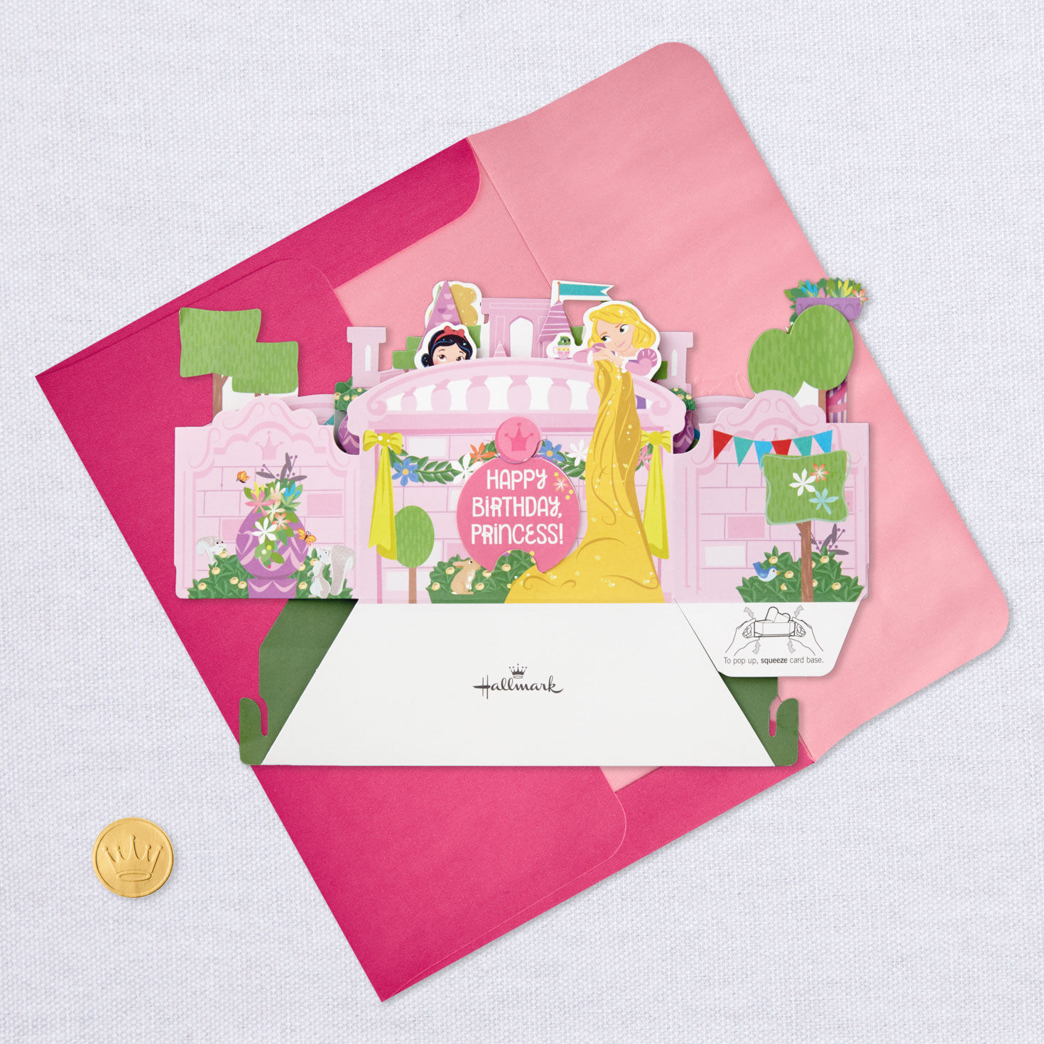 Disney Princesses Magical Birthday 3D Pop-Up Birthday Card - Greeting ...