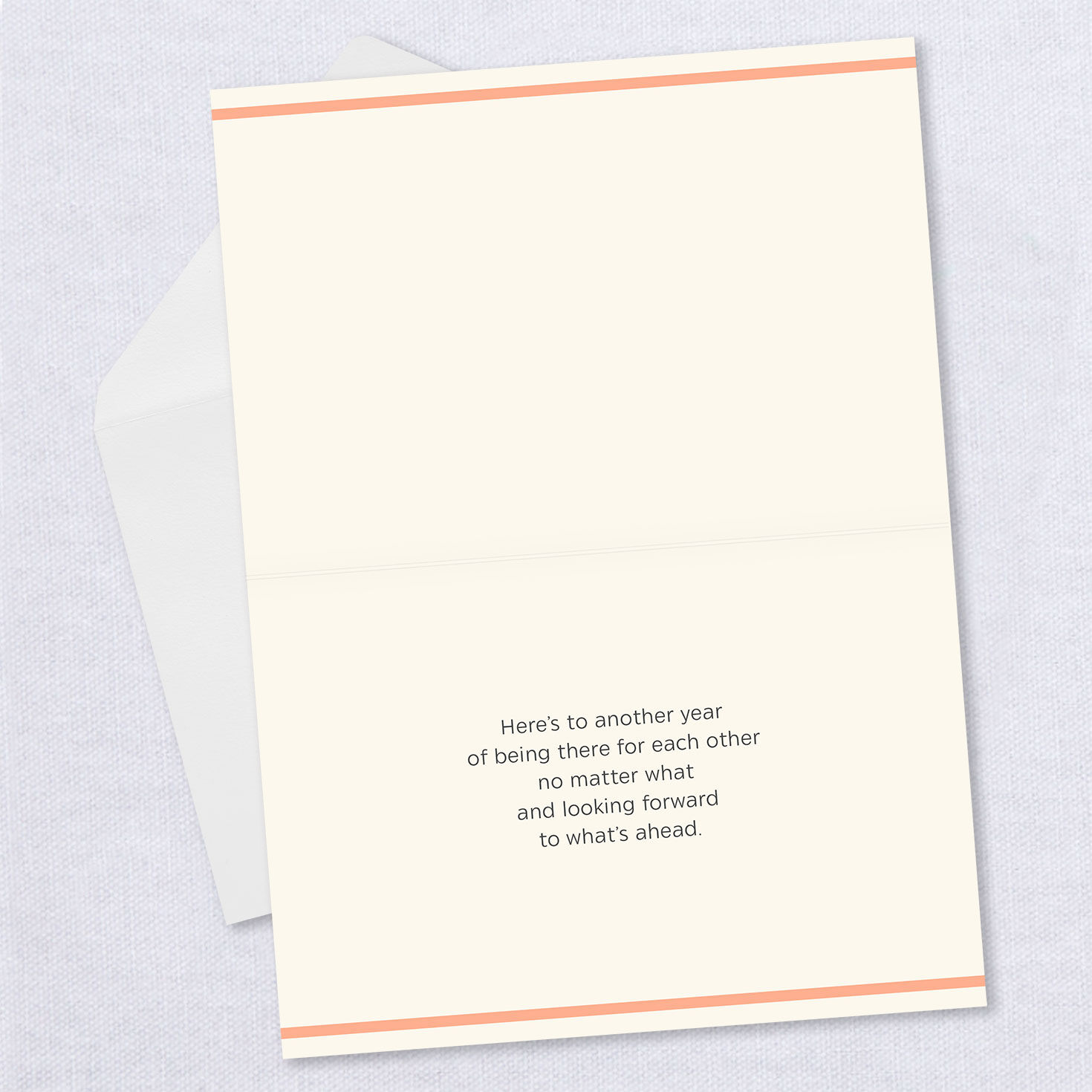 Personalized Always There for Each Other Anniversary Photo Card ...