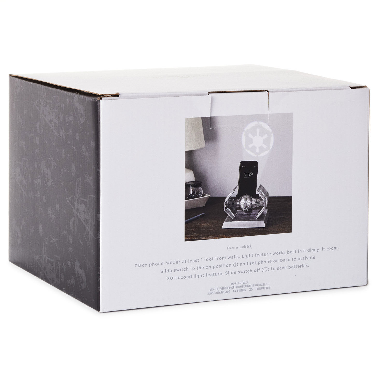 Star Wars™ Darth Vader™ TIE Fighter™ Phone Stand With Light - Desk Accessories | Hallmark