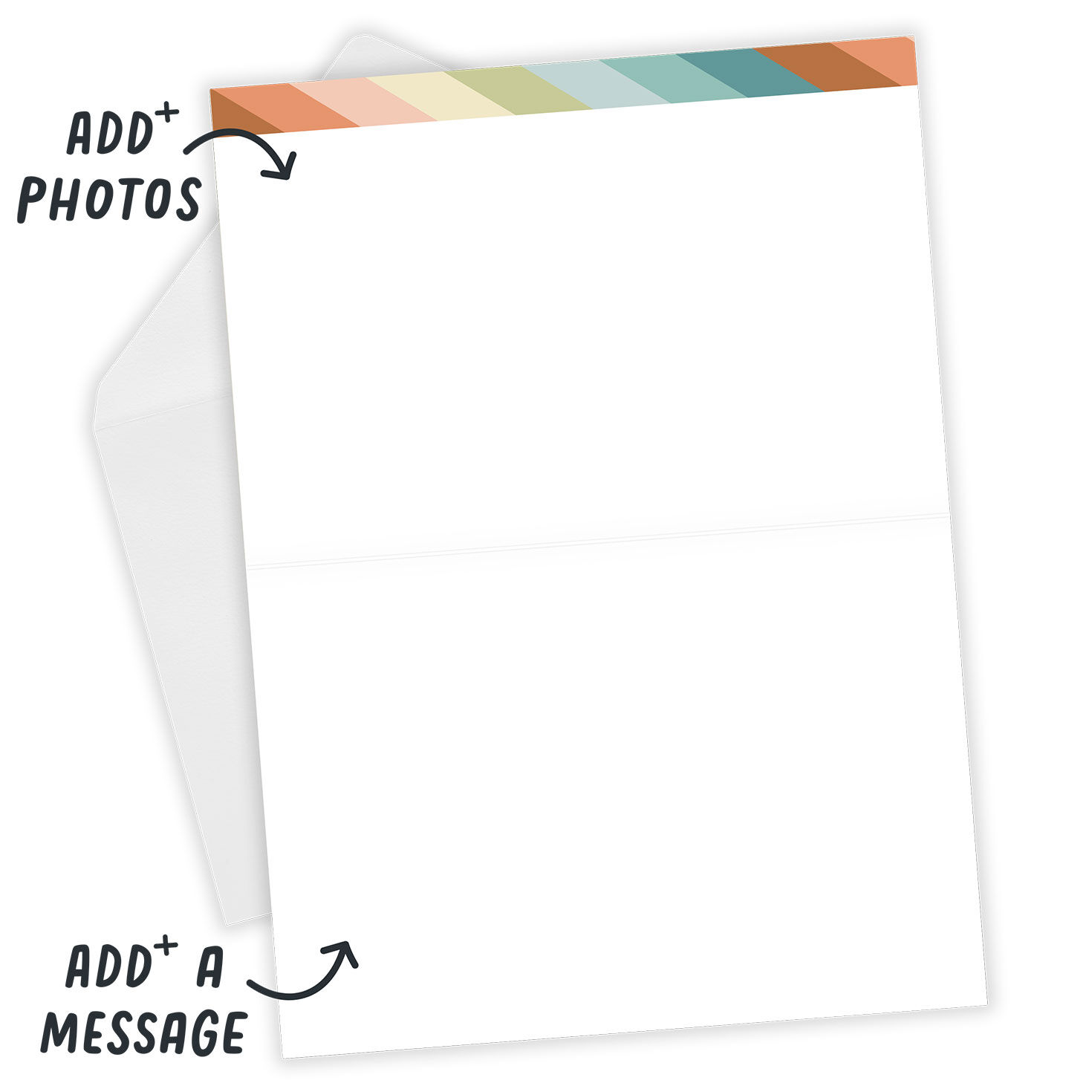 Diagonal Bright Stripes Custom Card - Greeting Cards | Hallmark