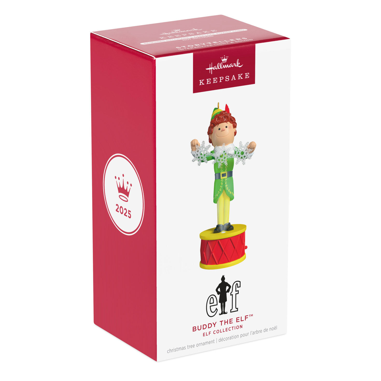 Elf Collection Buddy the Elf™ Ornament With Light and Sound - Keepsake ...