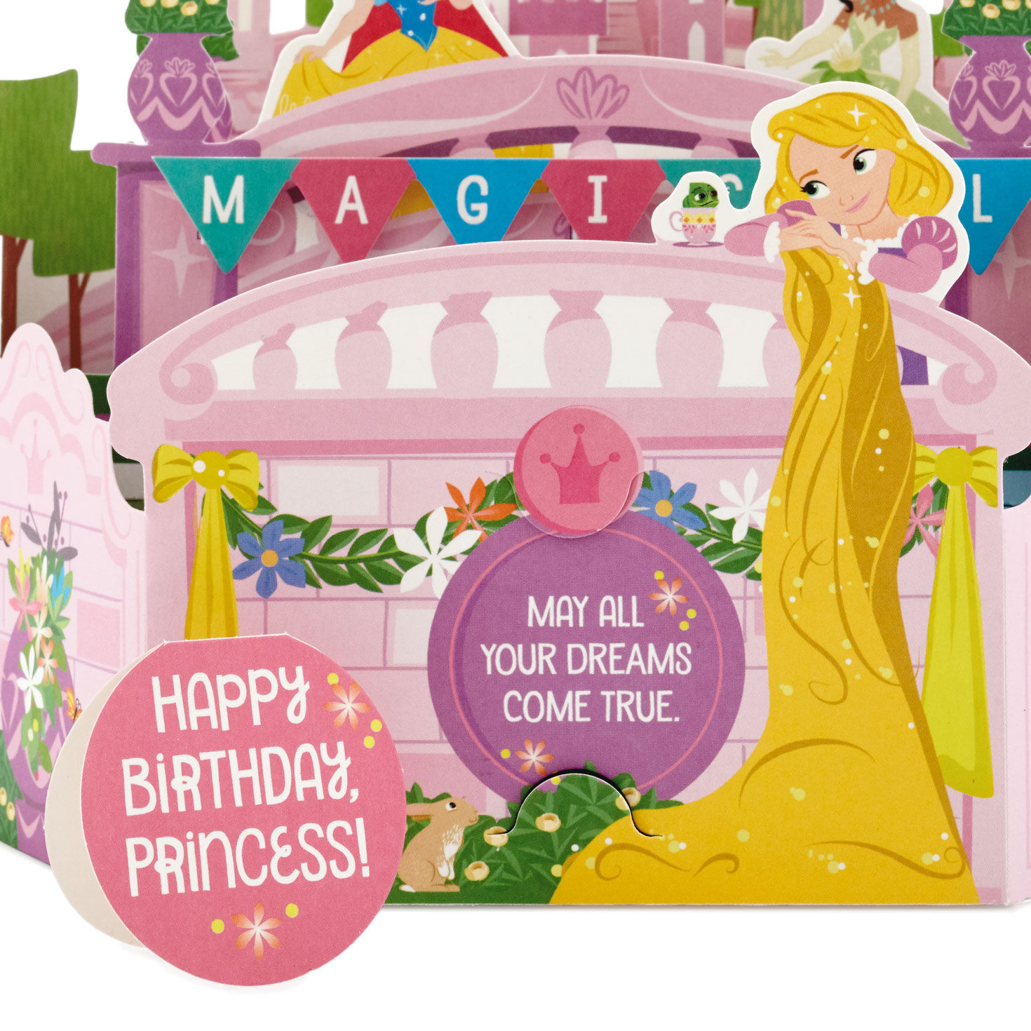 Disney Princesses Magical Birthday 3D Pop-Up Birthday Card - Greeting ...