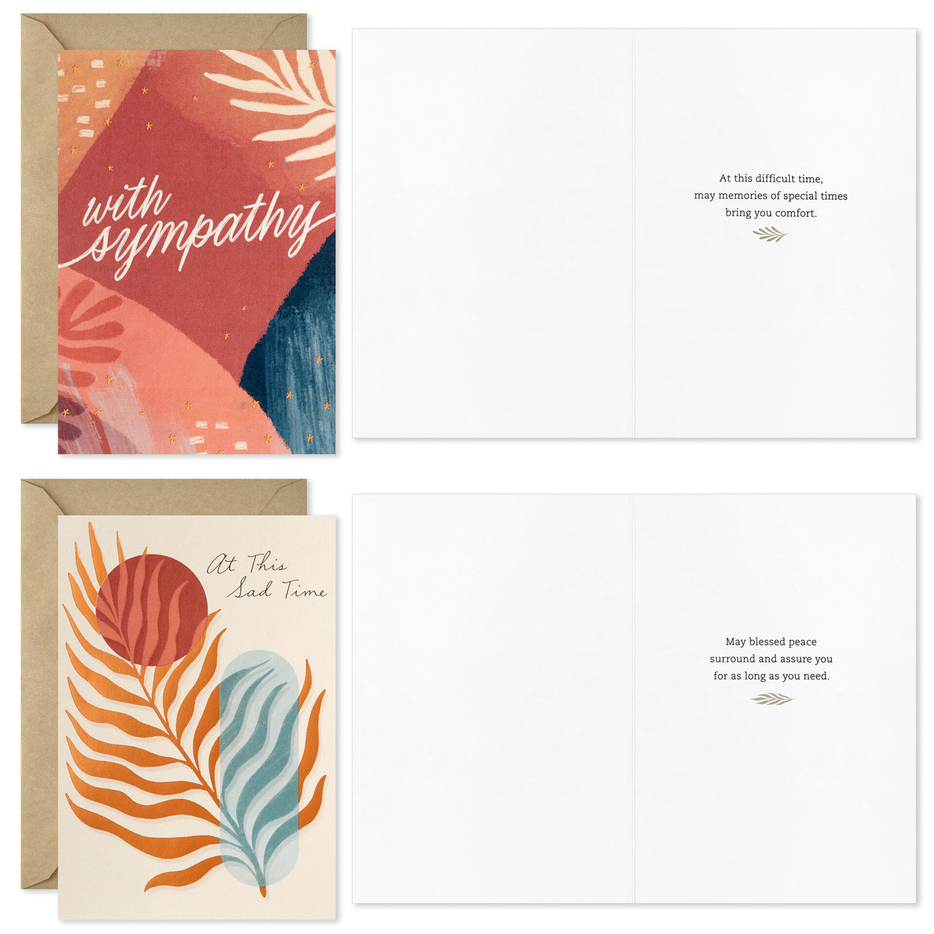 Serene Nature Boxed Sympathy Cards Assortment, Pack of 16 - Boxed Cards ...