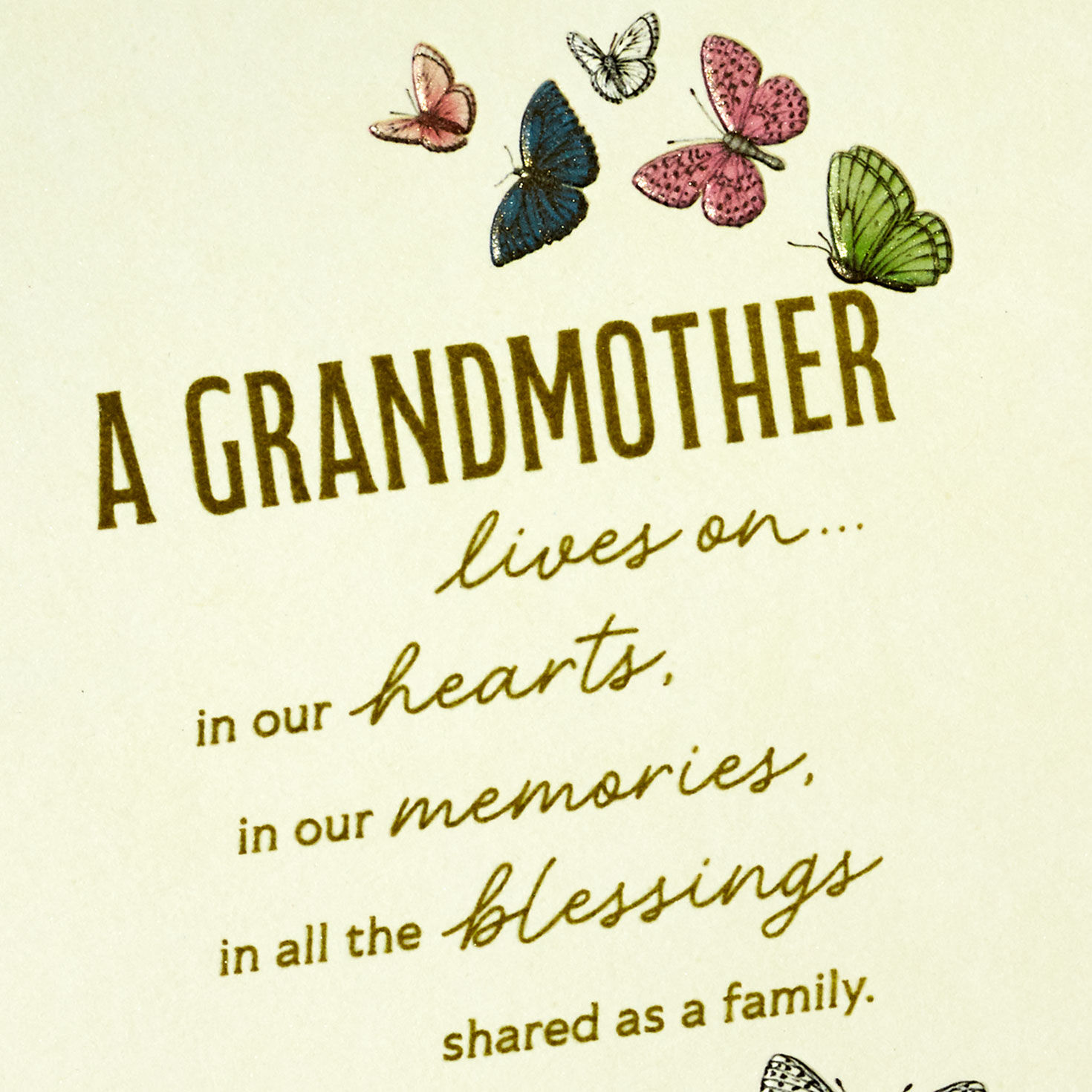 Her Love Will Always Be With You Sympathy Card for Loss of Grandmother ...