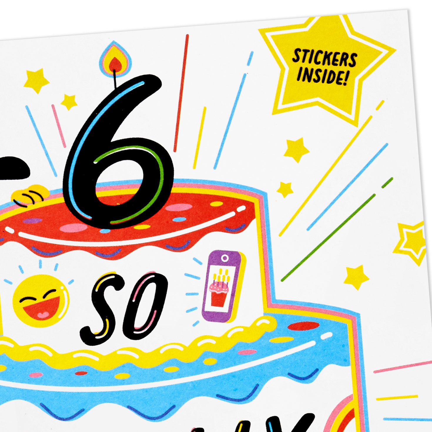 Fantastic and Fun 6th Birthday Card With Stickers - Greeting Cards ...