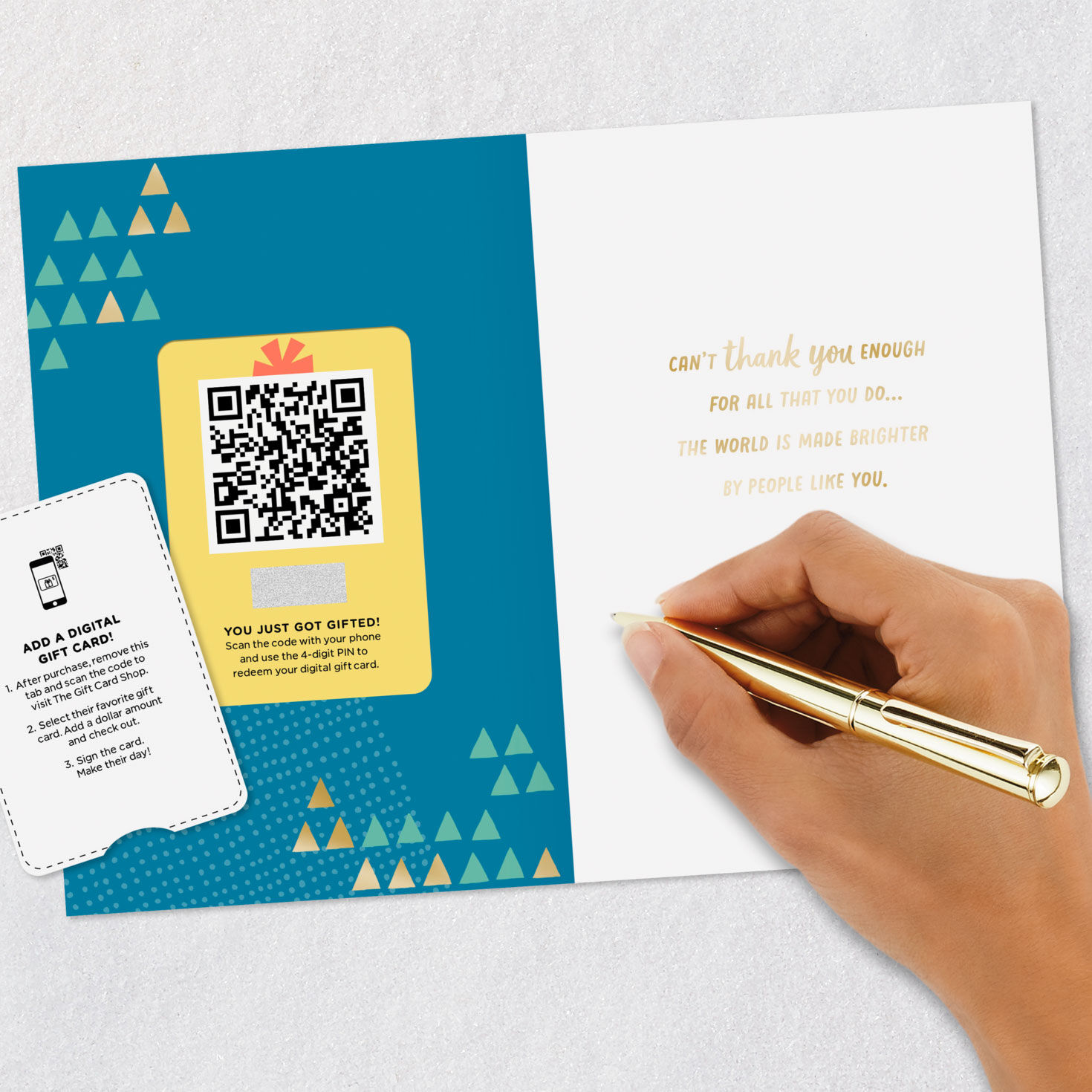 So Grateful for You Gift Card Greeting Thank-You Card - Greeting Cards ...