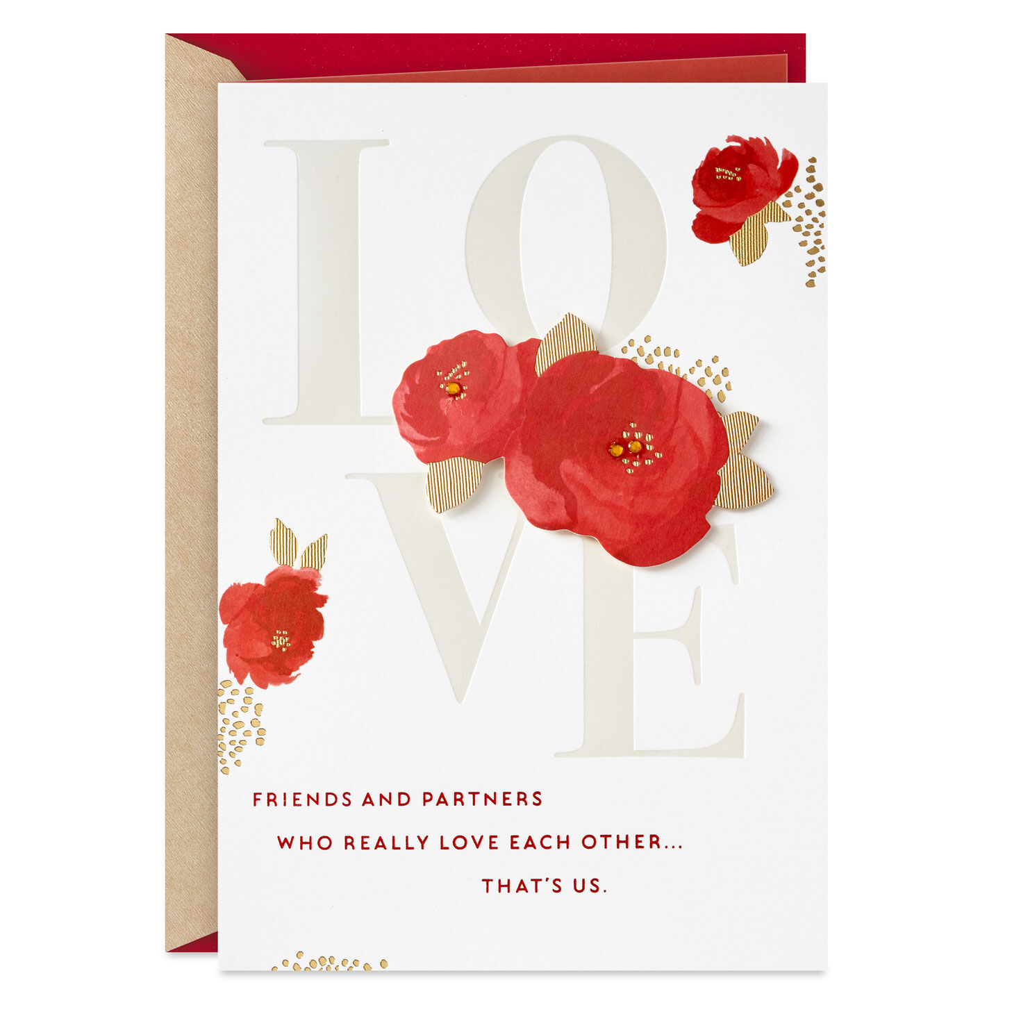 Friends and Partners in Love Romantic Valentine's Day Card - Greeting ...