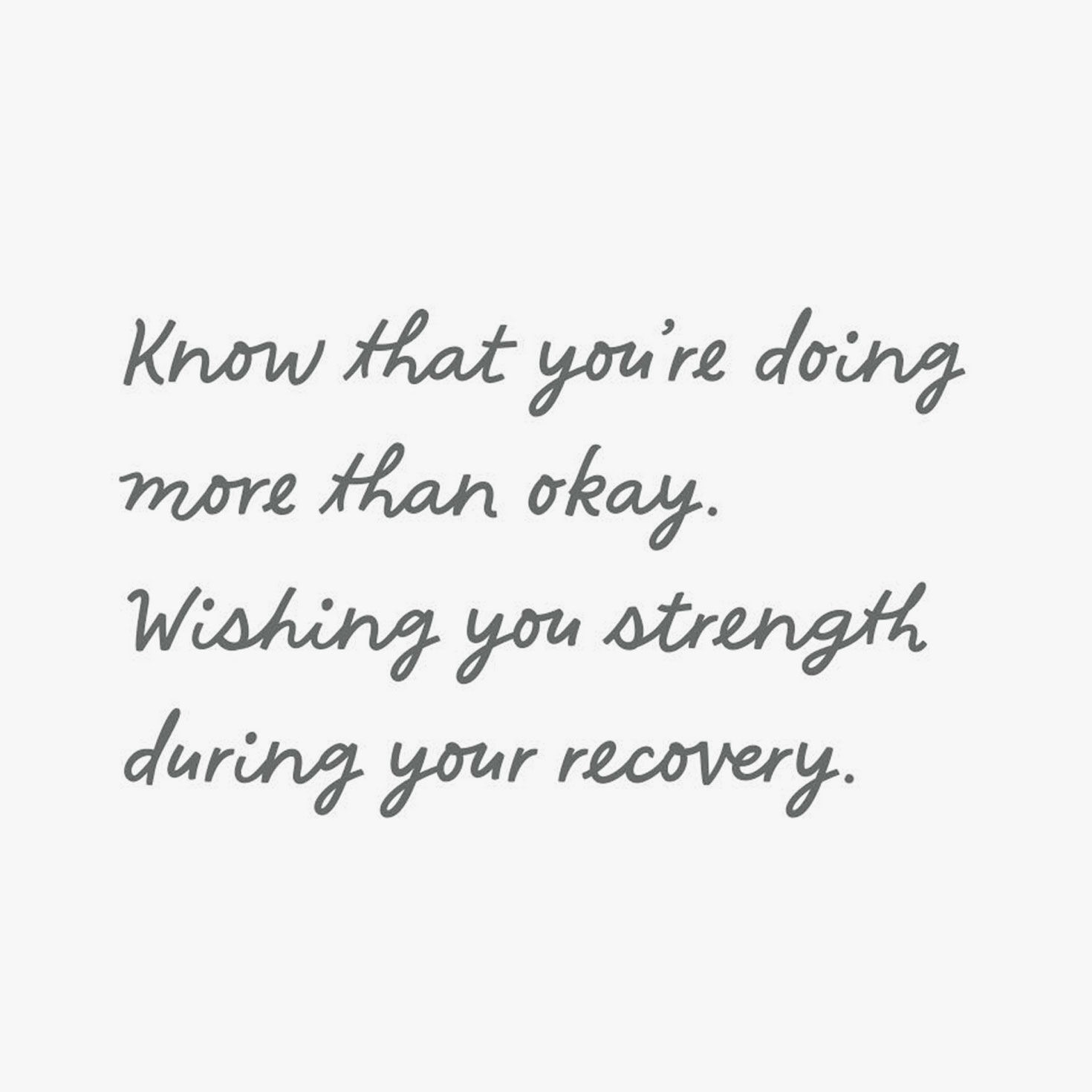 Wishing You Strength During Your Recovery Get Well Card - Greeting ...