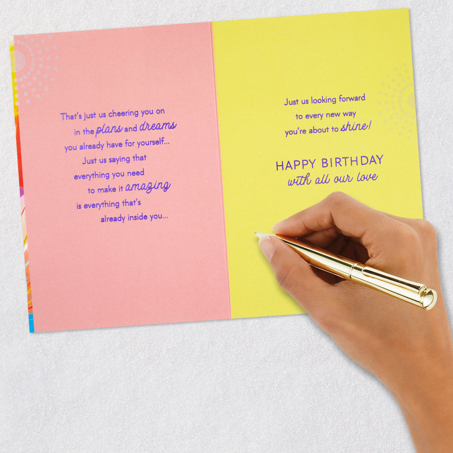 We're Cheering You On Birthday Card for Daughter - Greeting Cards ...