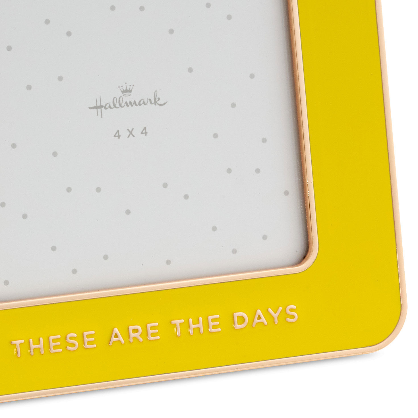 These Are the Days Yellow Enamel Picture Frame, 4x4 - Picture Frames ...
