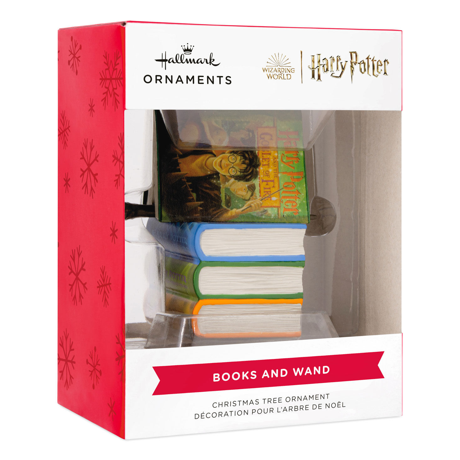 Harry Potter™ Books and Wand Hallmark Ornament - Hallmark Ornaments ...