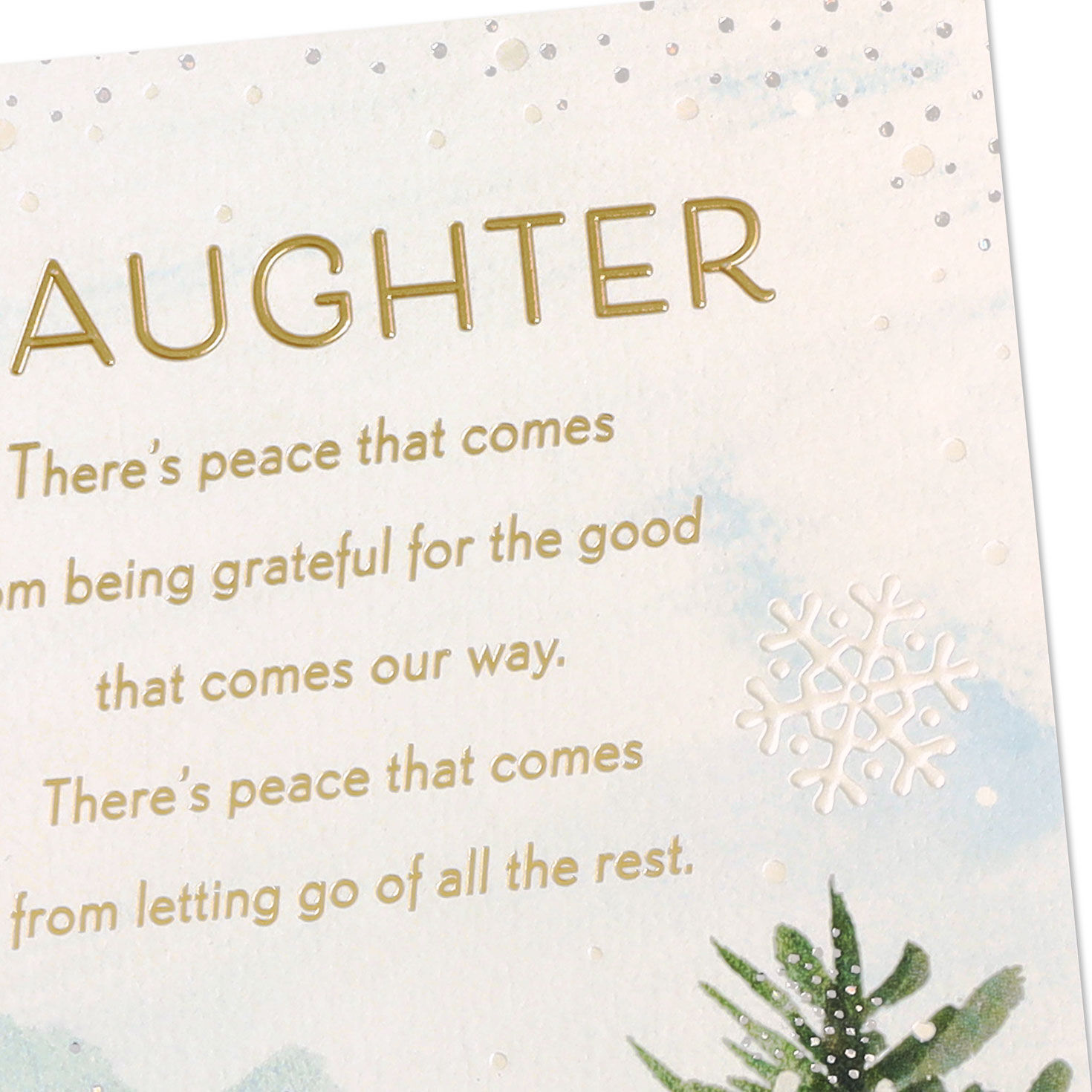 Peace and Love Christmas Card for Daughter - Greeting Cards | Hallmark