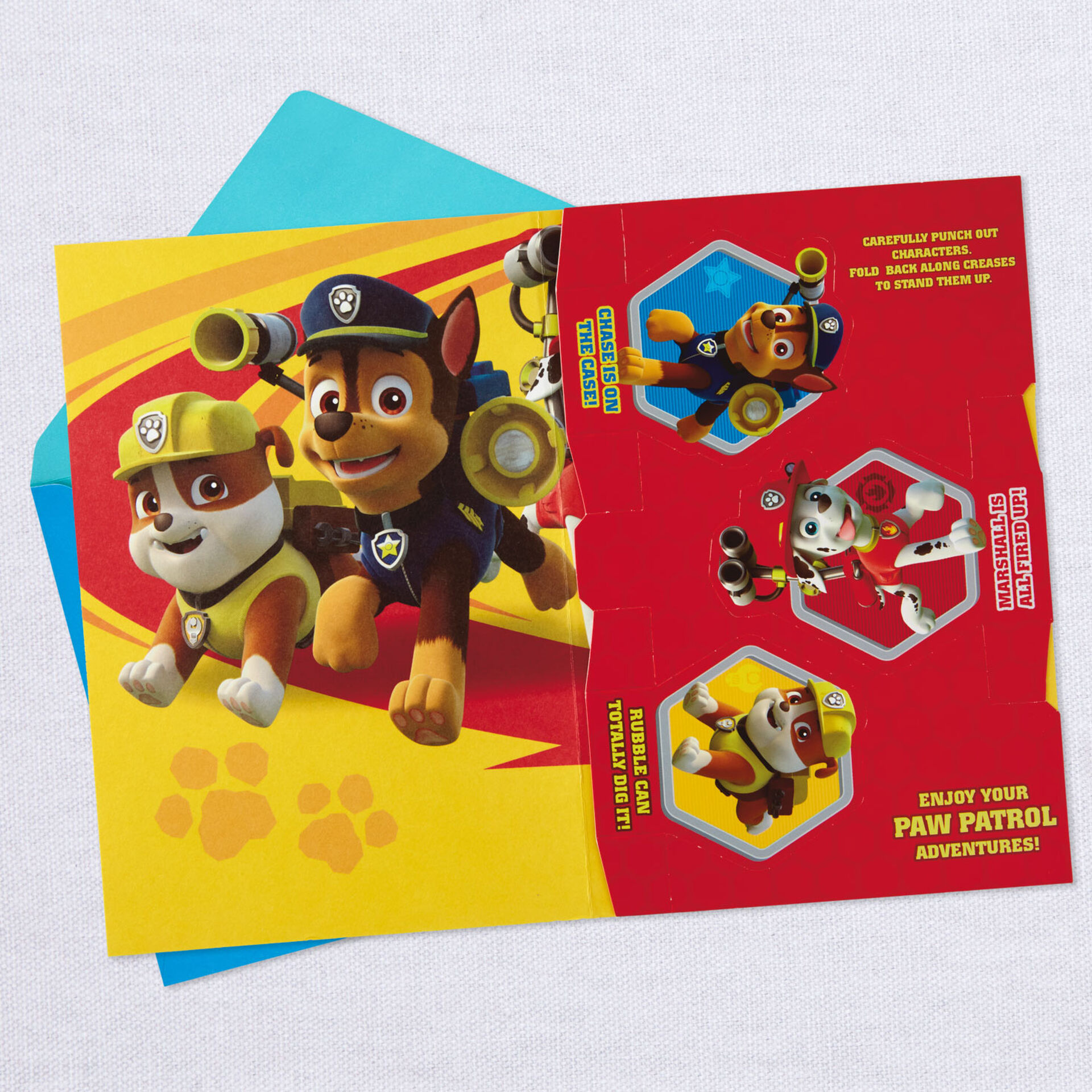 Paw Patrol Birthday Pup-Tastic Card With Removable Characters ...