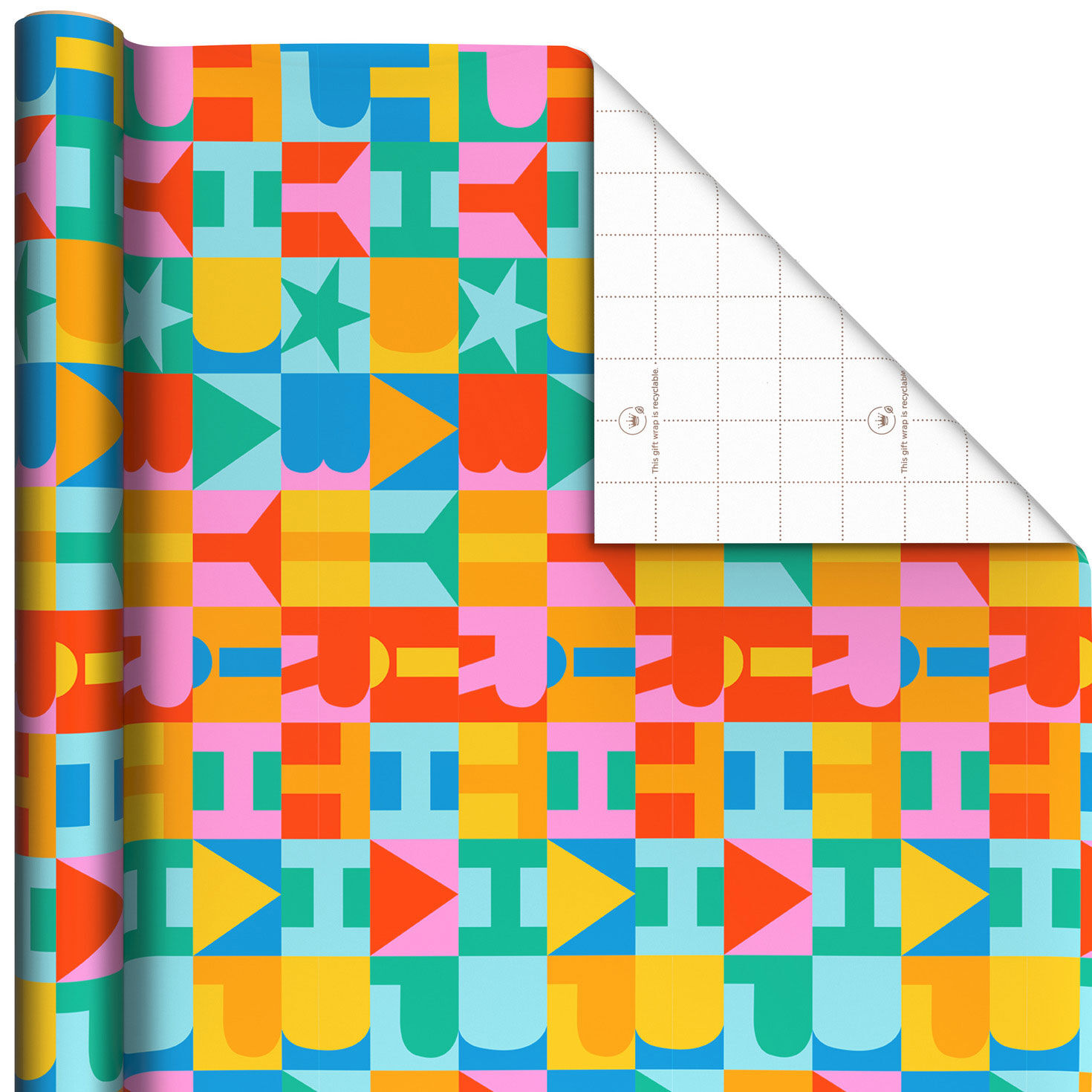 Color Block Birthday Wrapping Paper, 20 sq. ft. - Wrapping Paper | Hallmark