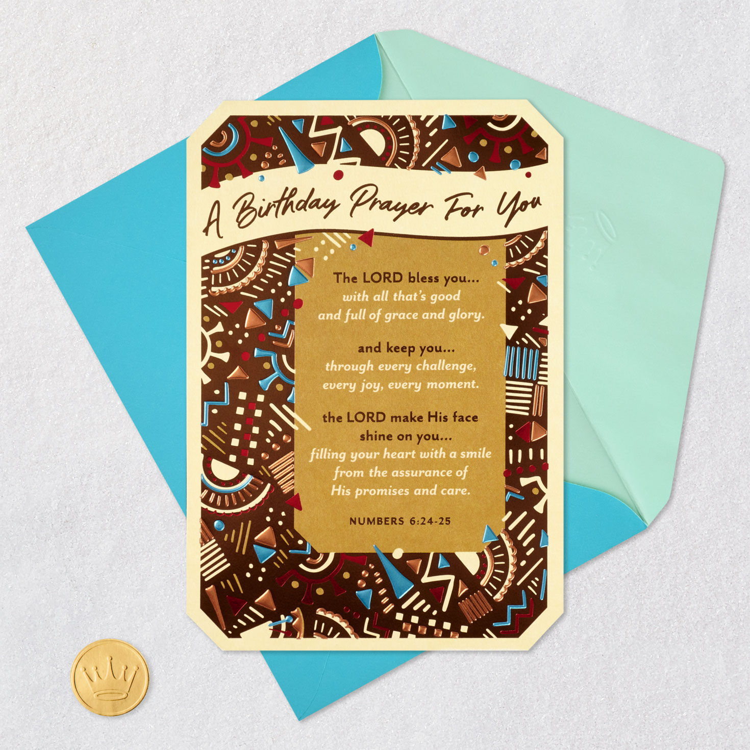Abundant Blessings to You Religious Birthday Card - Greeting Cards ...
