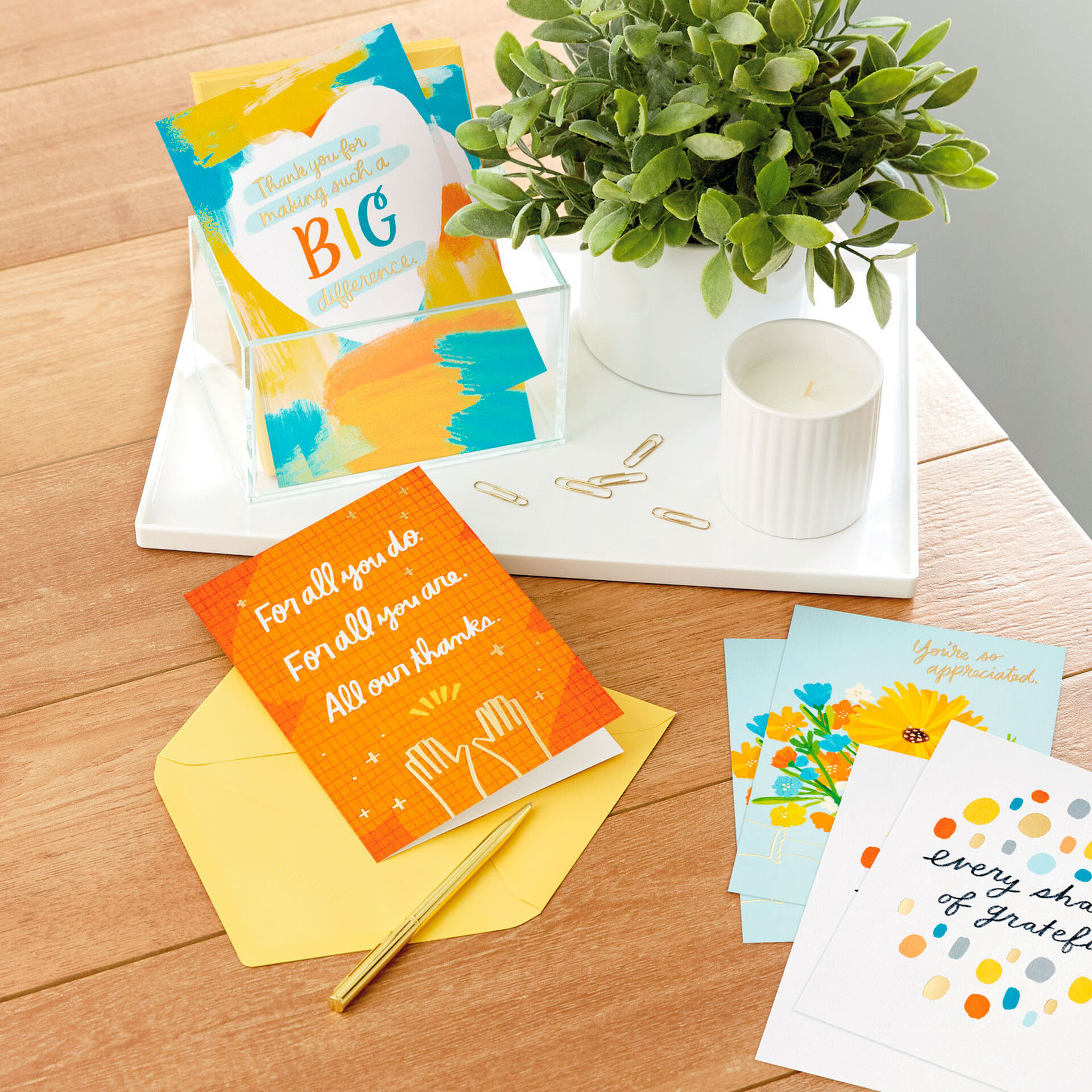 From the Heart Boxed Thank-You Cards Assortment, Pack of 16 - Boxed ...