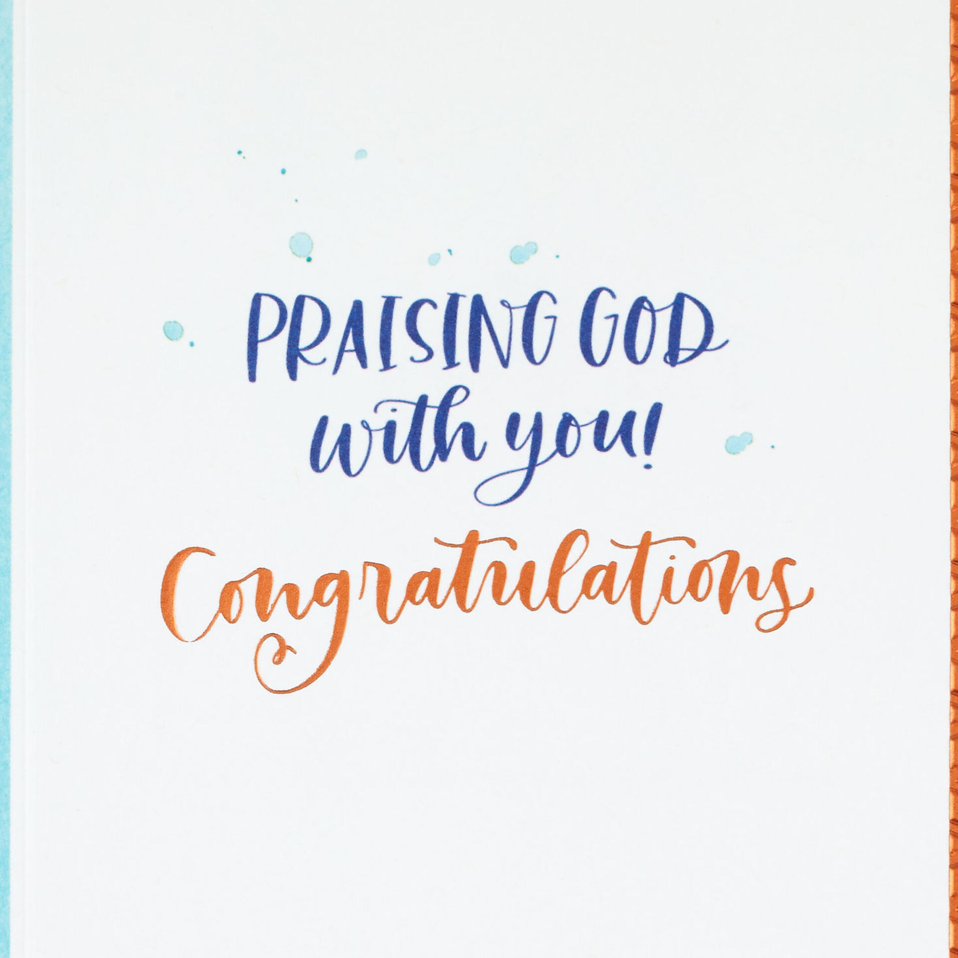 Praising God With You Religious Congratulations Card - Greeting Cards ...