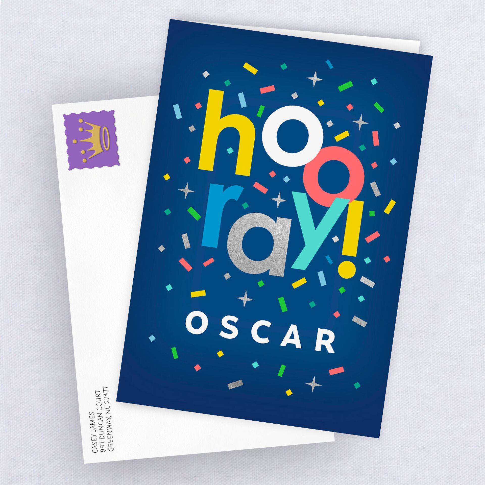 Personalized Hooray Celebration Card - Greeting Cards - Hallmark