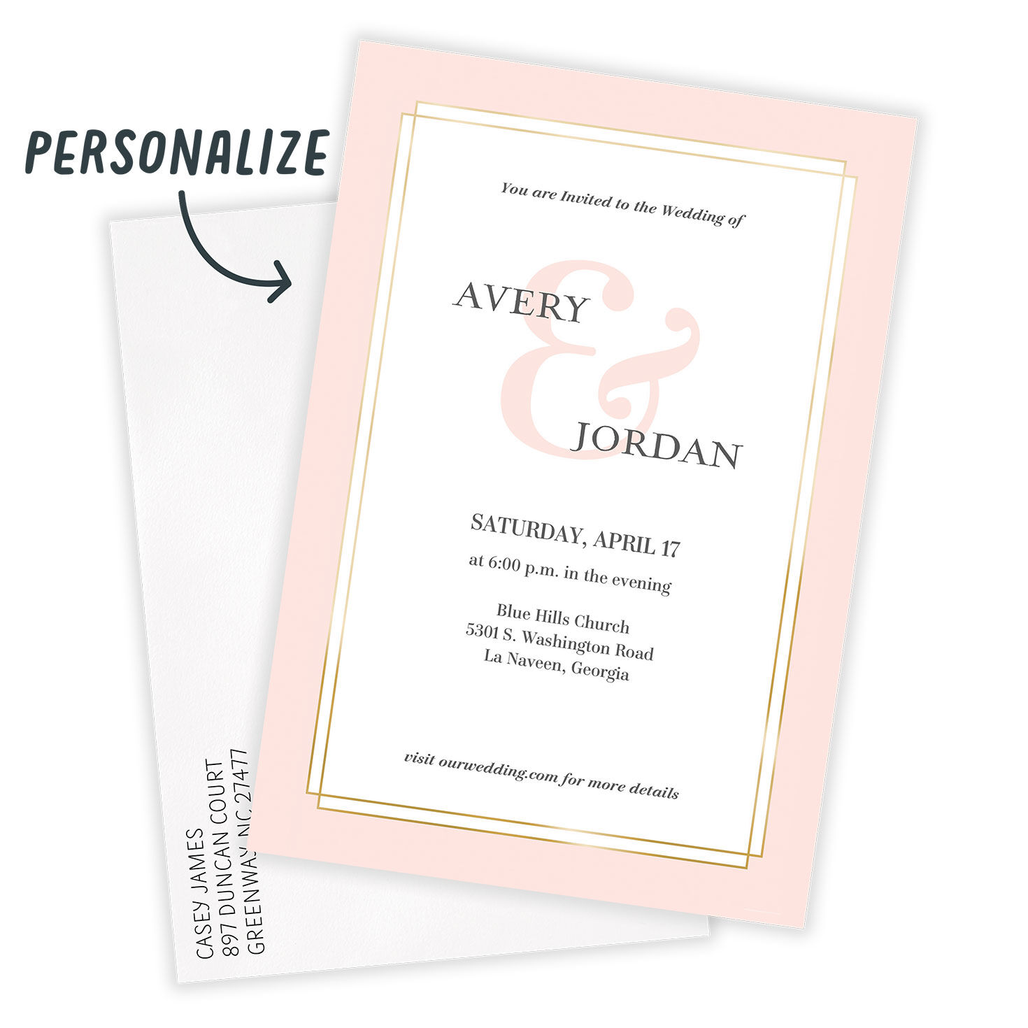 Modern Ampersand Wedding Invitation - Invitations | Hallmark