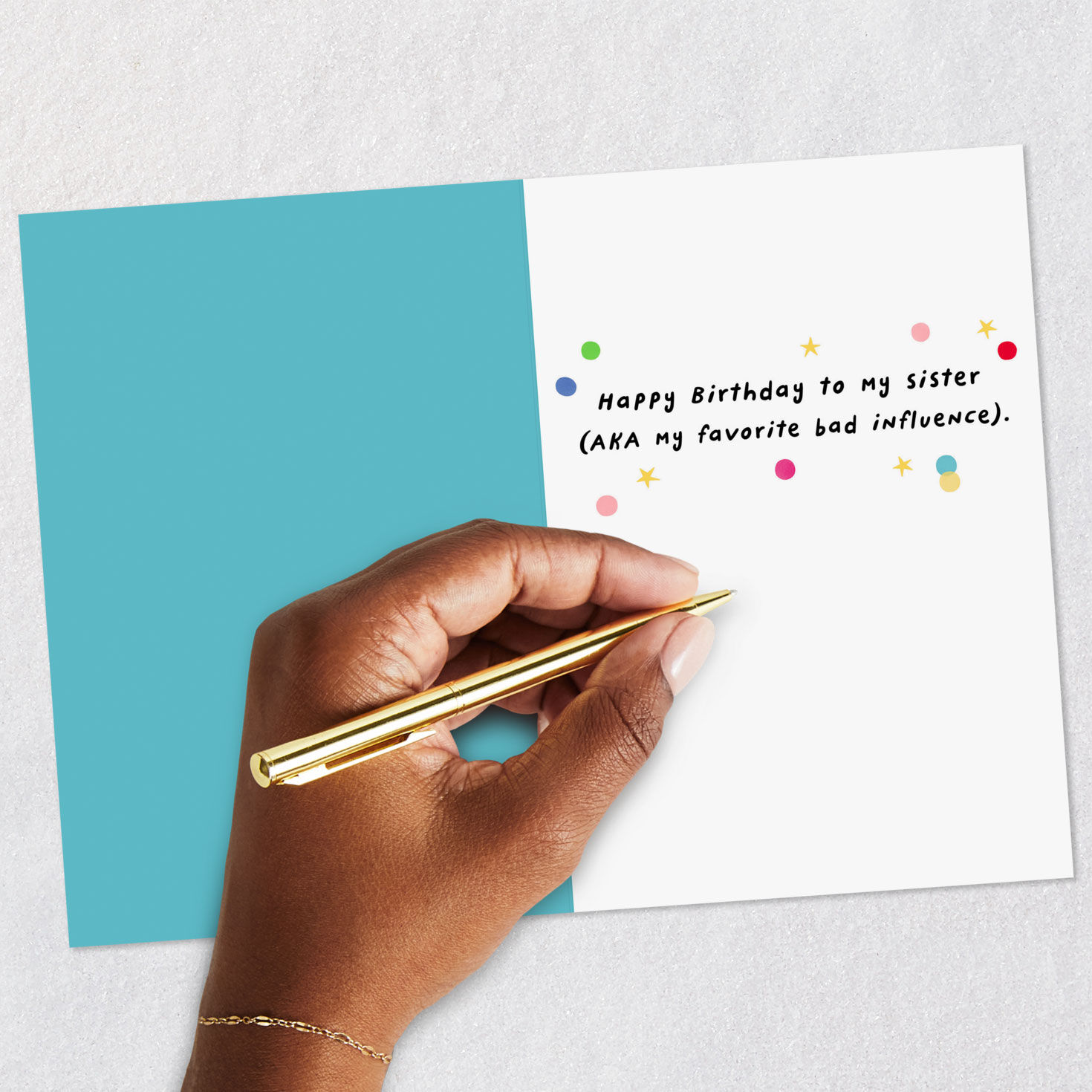 Favorite Bad Influence Funny Birthday Card for Sister - Greeting Cards ...