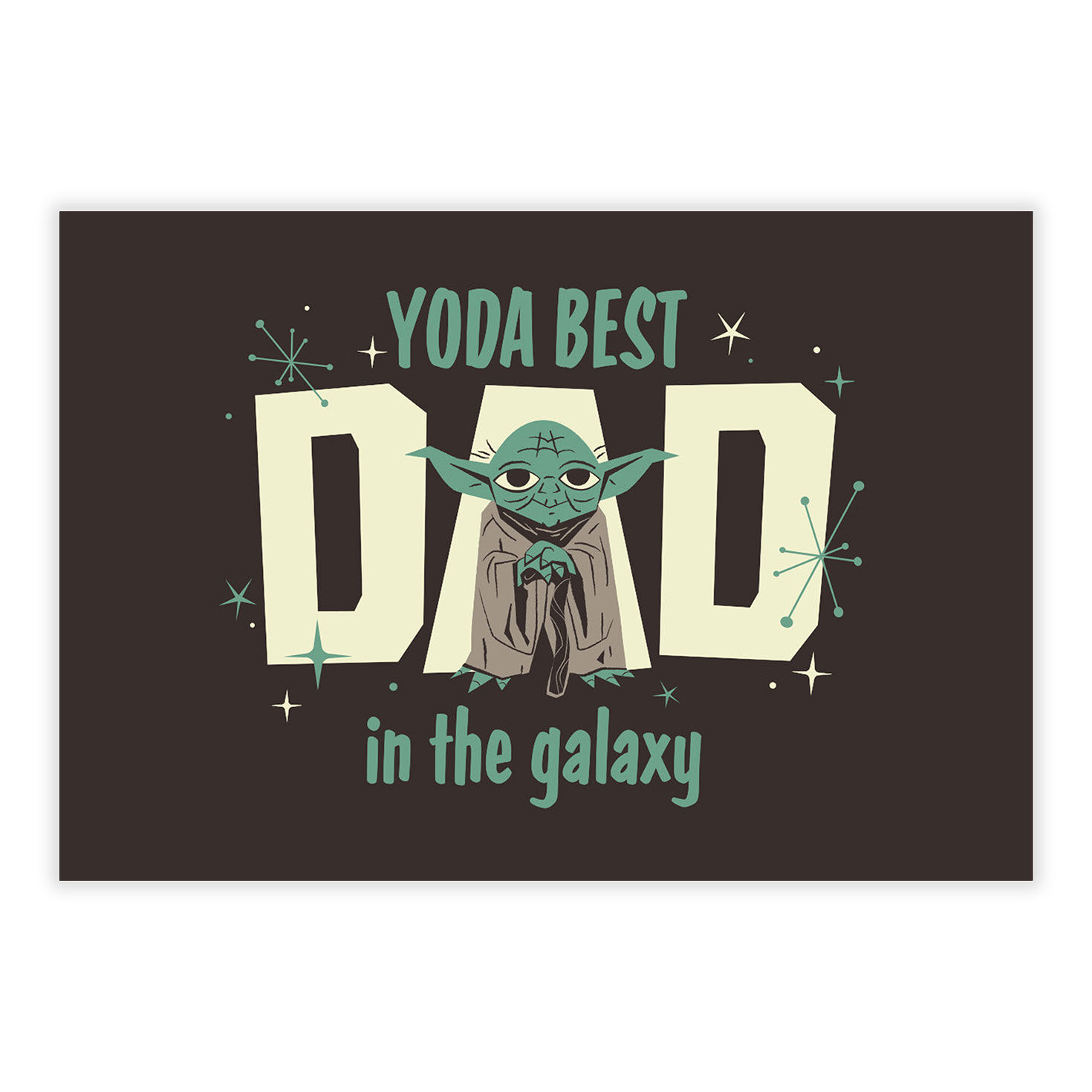 Star Wars™ Yoda™ Best Dad Custom Father's Day Card - Greeting Cards ...