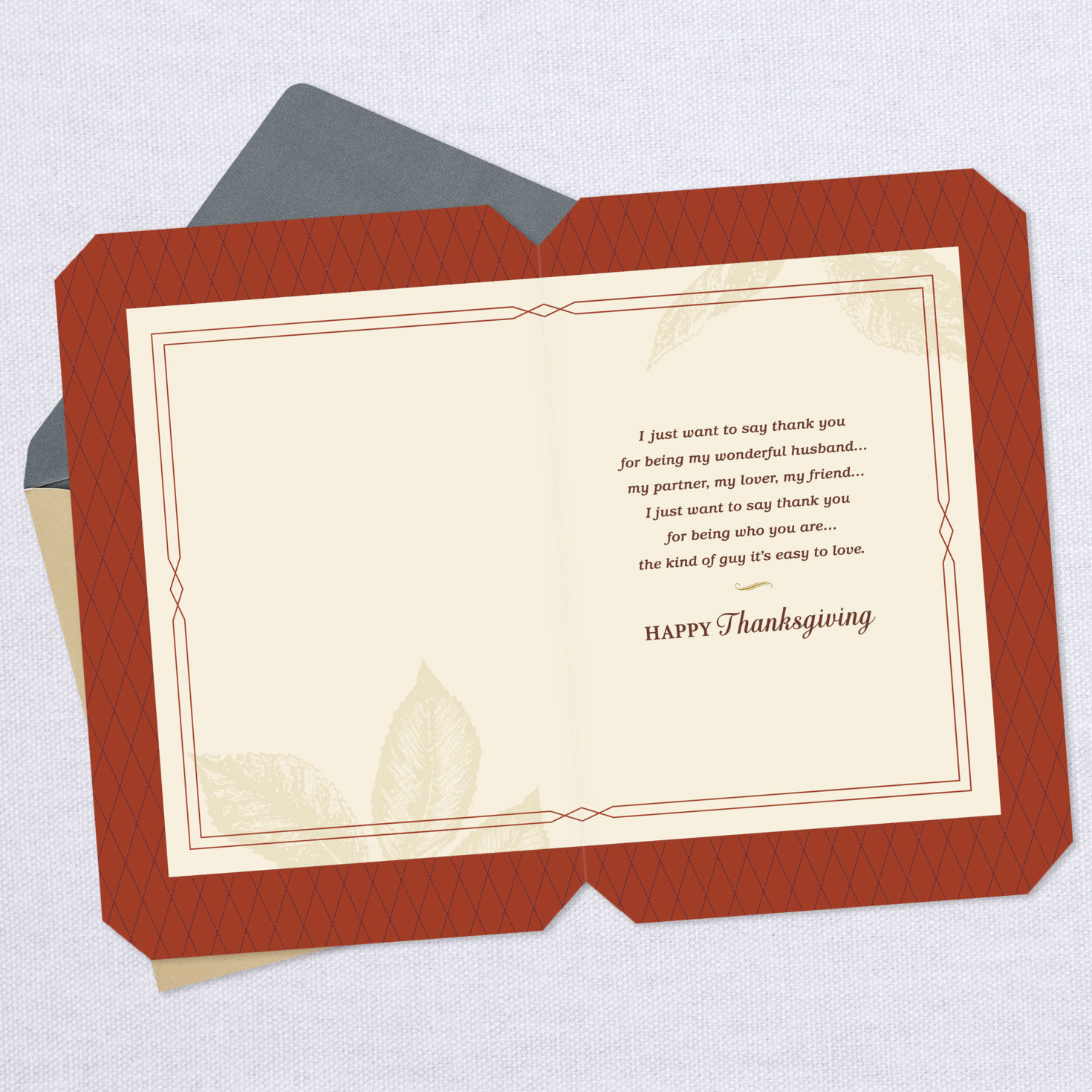 My Partner and Friend Thanksgiving Card for Husband - Greeting Cards ...