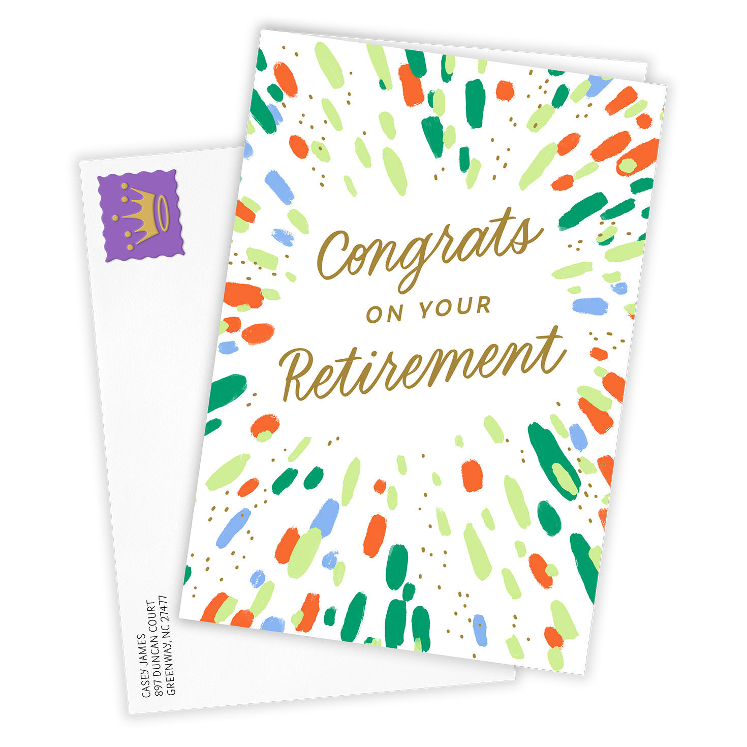 Splatter Art Custom Retirement Card - Greeting Cards | Hallmark
