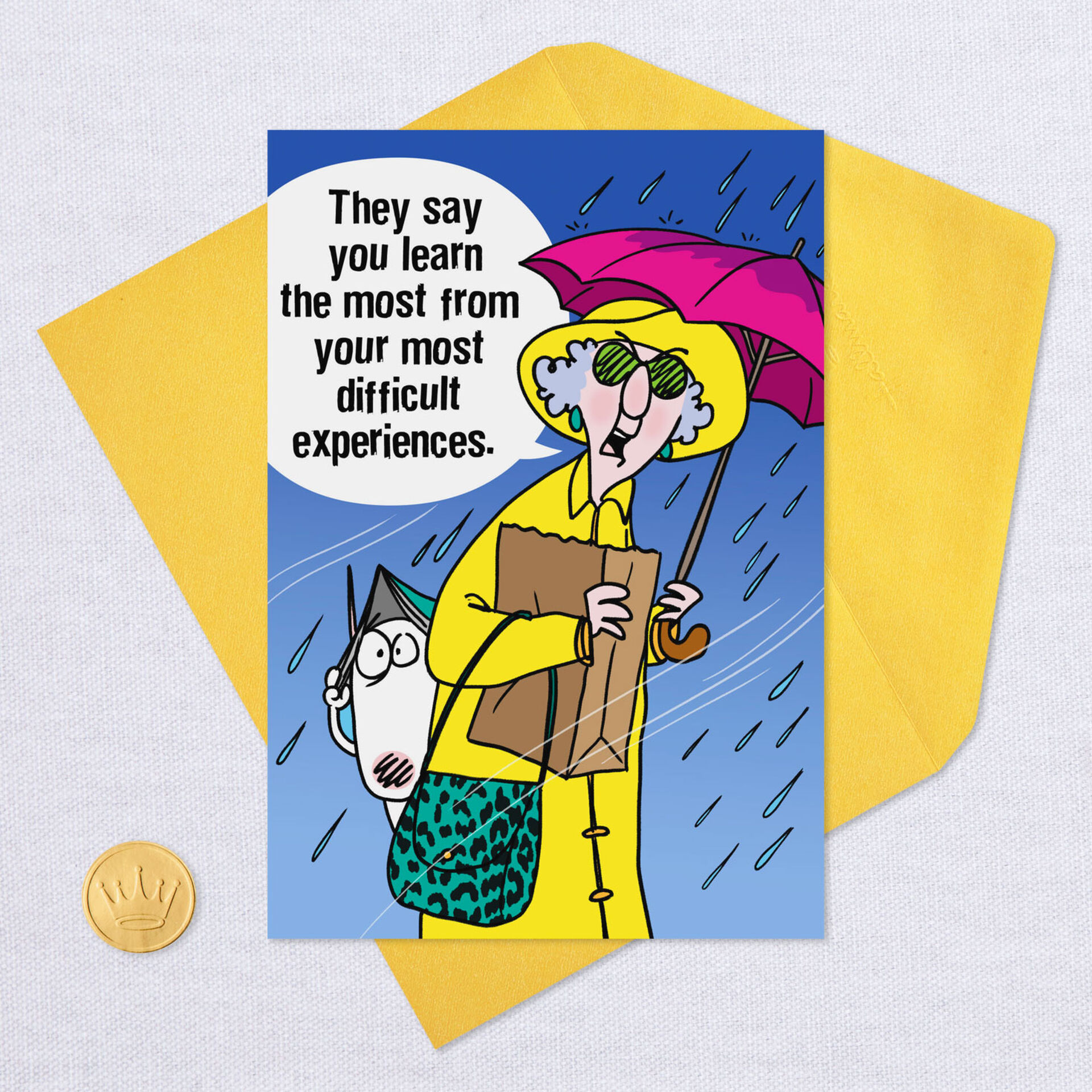 Maxine™ Rainstorm Funny Encouragement Card - Greeting Cards - Hallmark