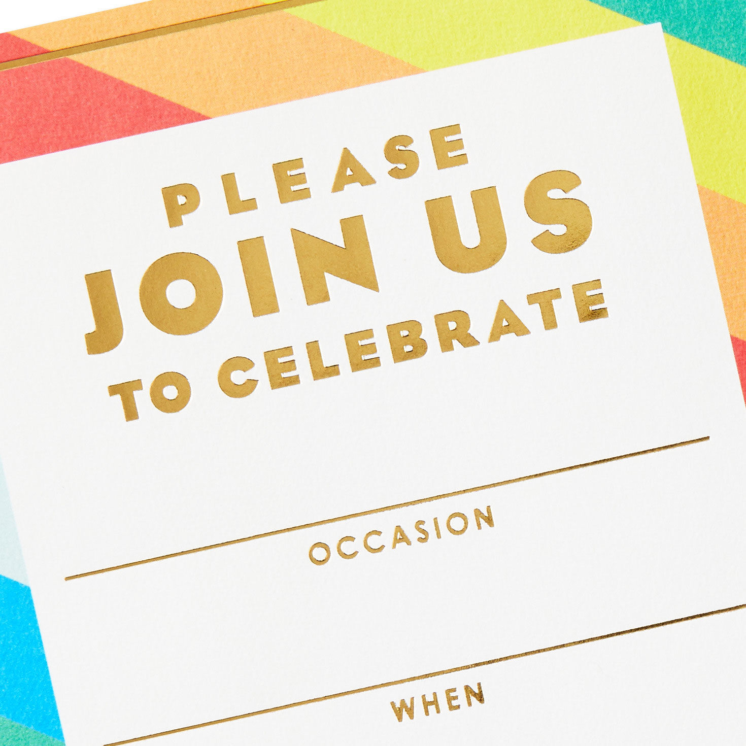Colorful Stripe Fill-in-the-Blank Party Invitations, Pack of 10 ...