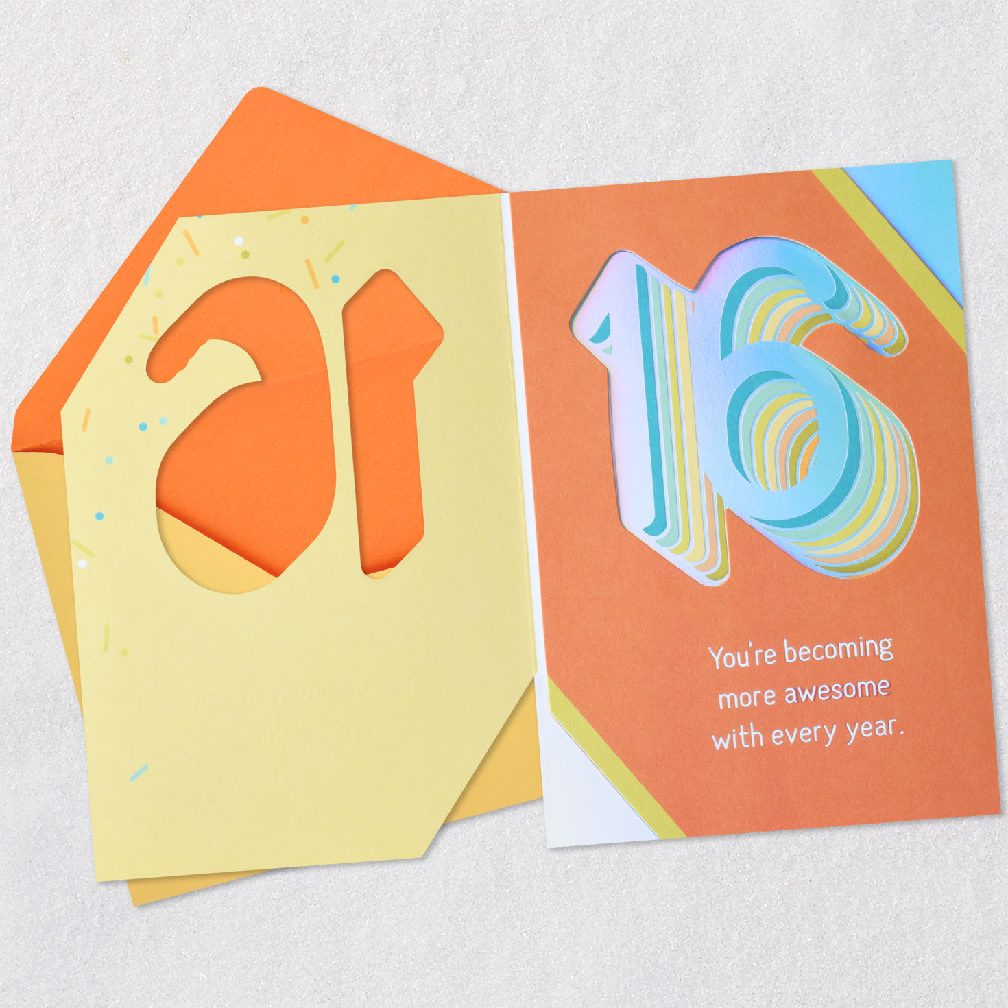 More Awesome With Every Year 16th Birthday Card - Greeting Cards | Hallmark