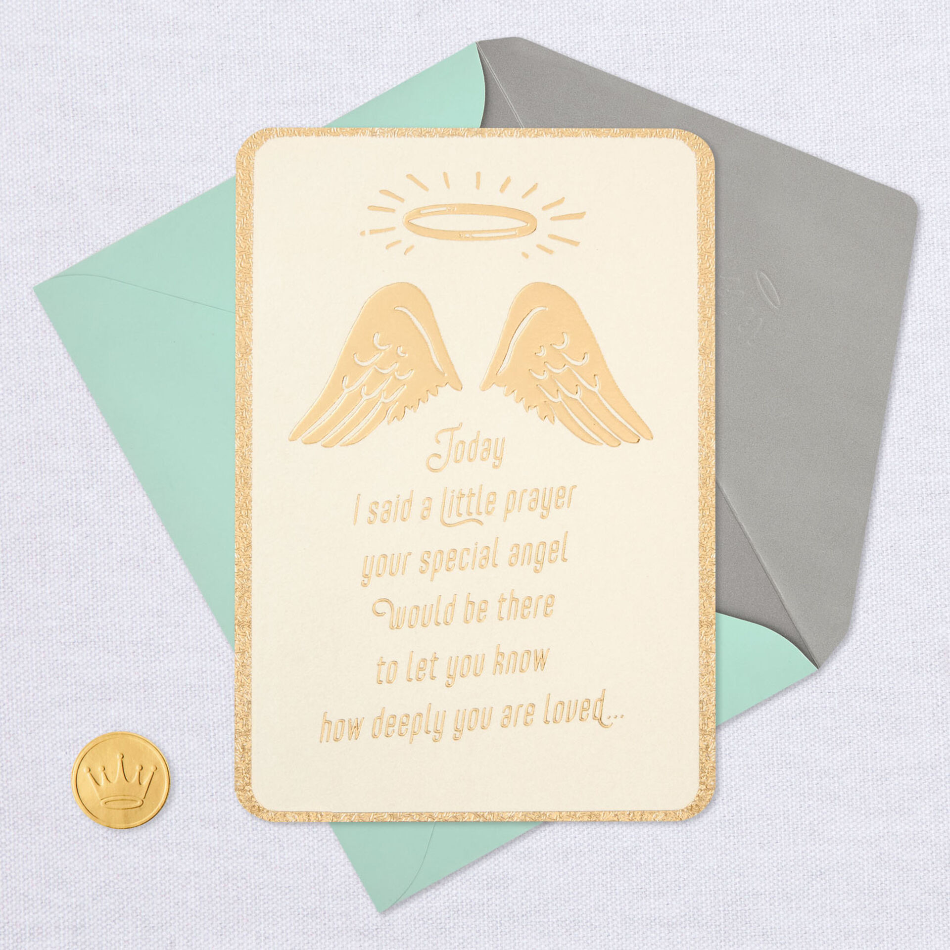 Guardian Angel Wishes Thinking of You Card - Greeting Cards - Hallmark