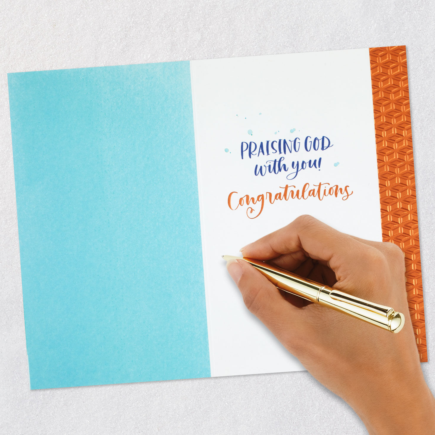 Praising God With You Religious Congratulations Card - Greeting Cards ...