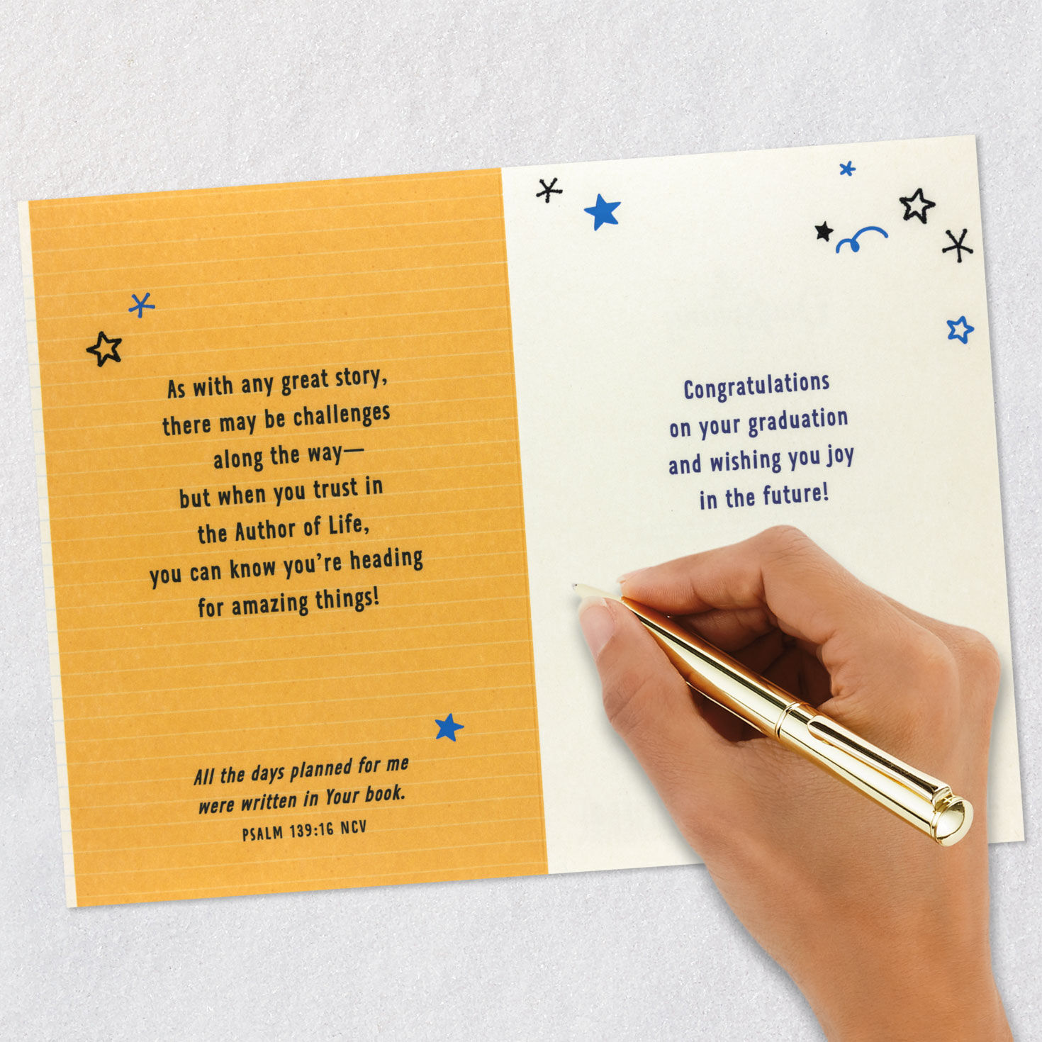 God Is Writing Your Next Chapter Religious Graduation Card - Greeting ...