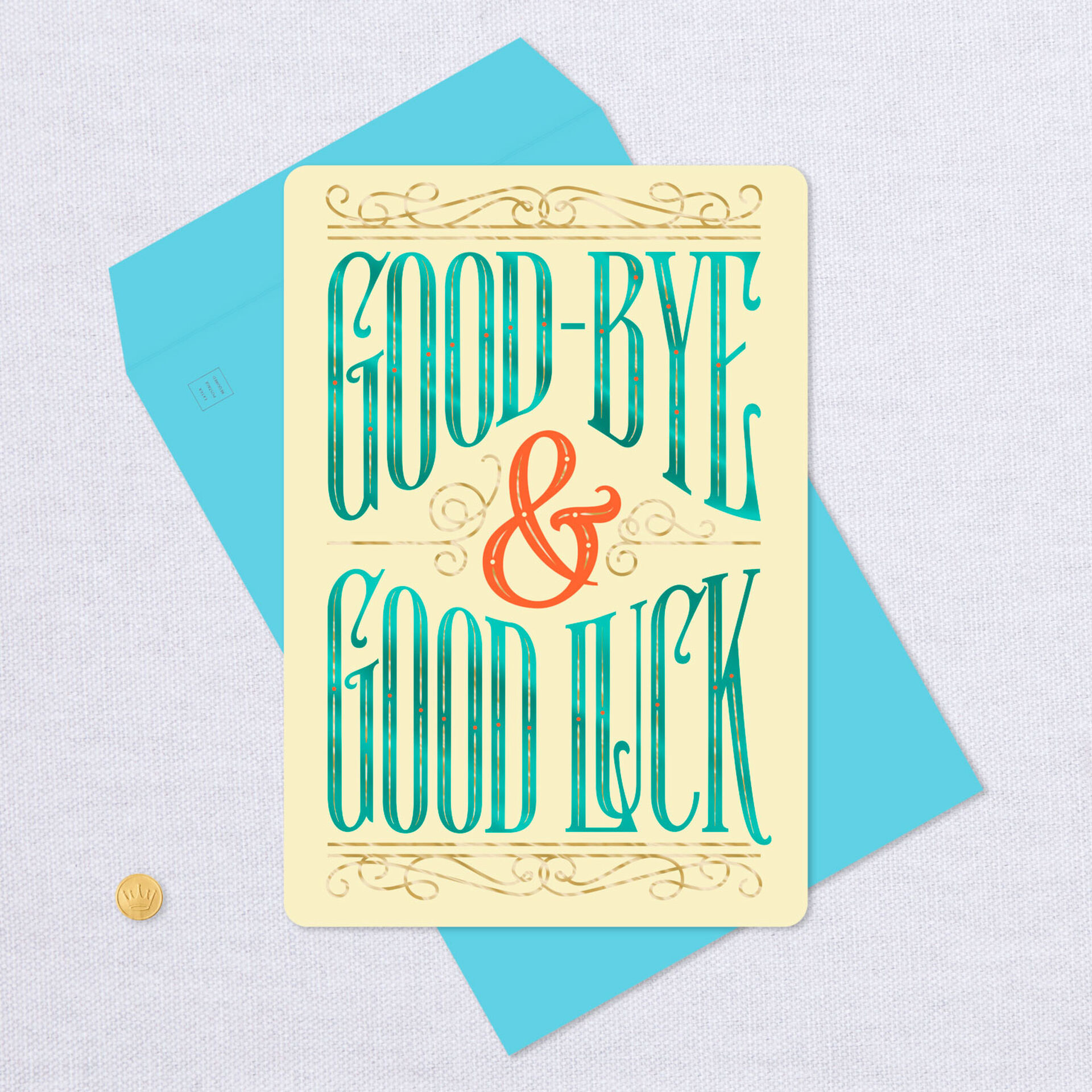 16" Good Luck Jumbo Goodbye Card - Greeting Cards - Hallmark