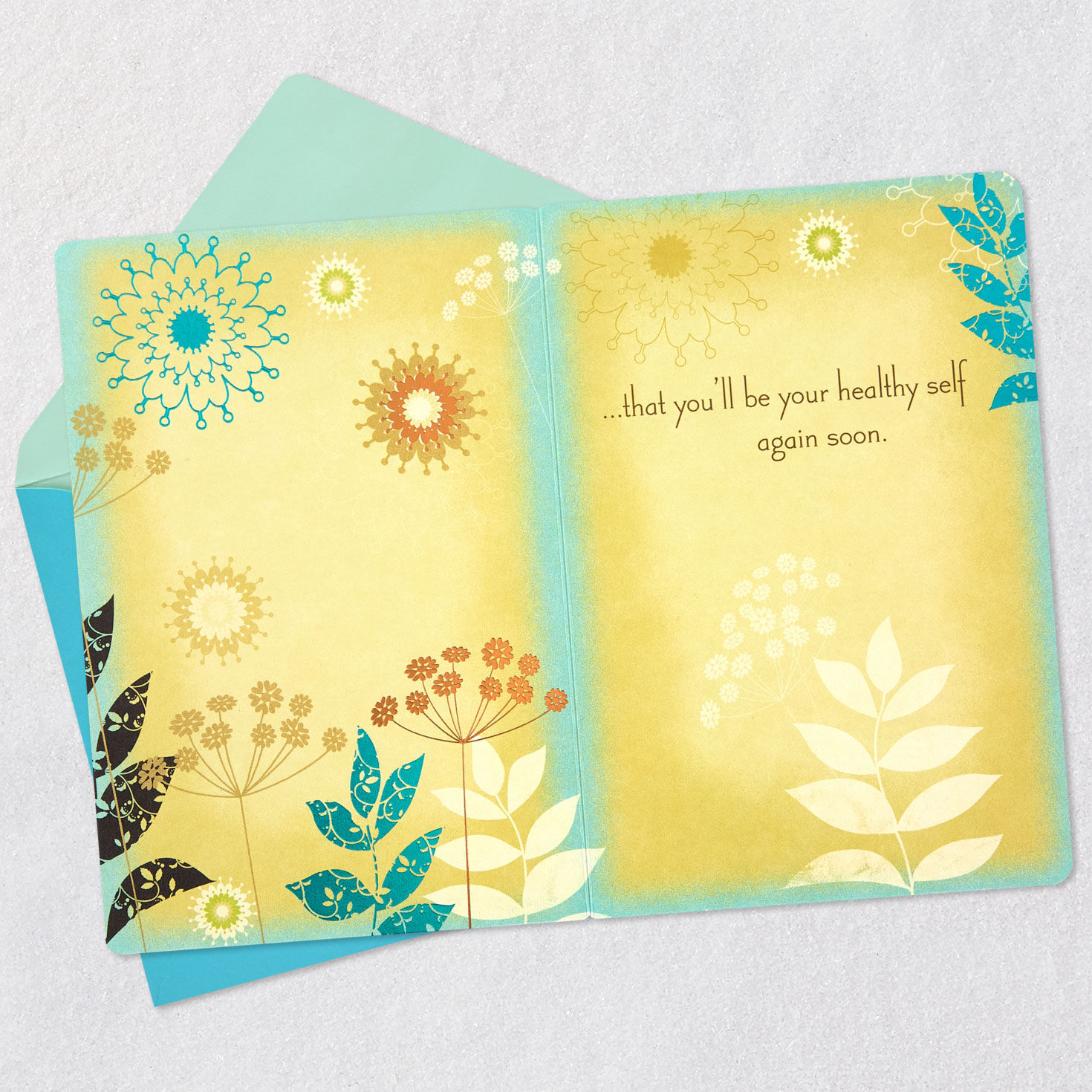 Sending Healing, Happy Thoughts Get Well Card - Greeting Cards | Hallmark