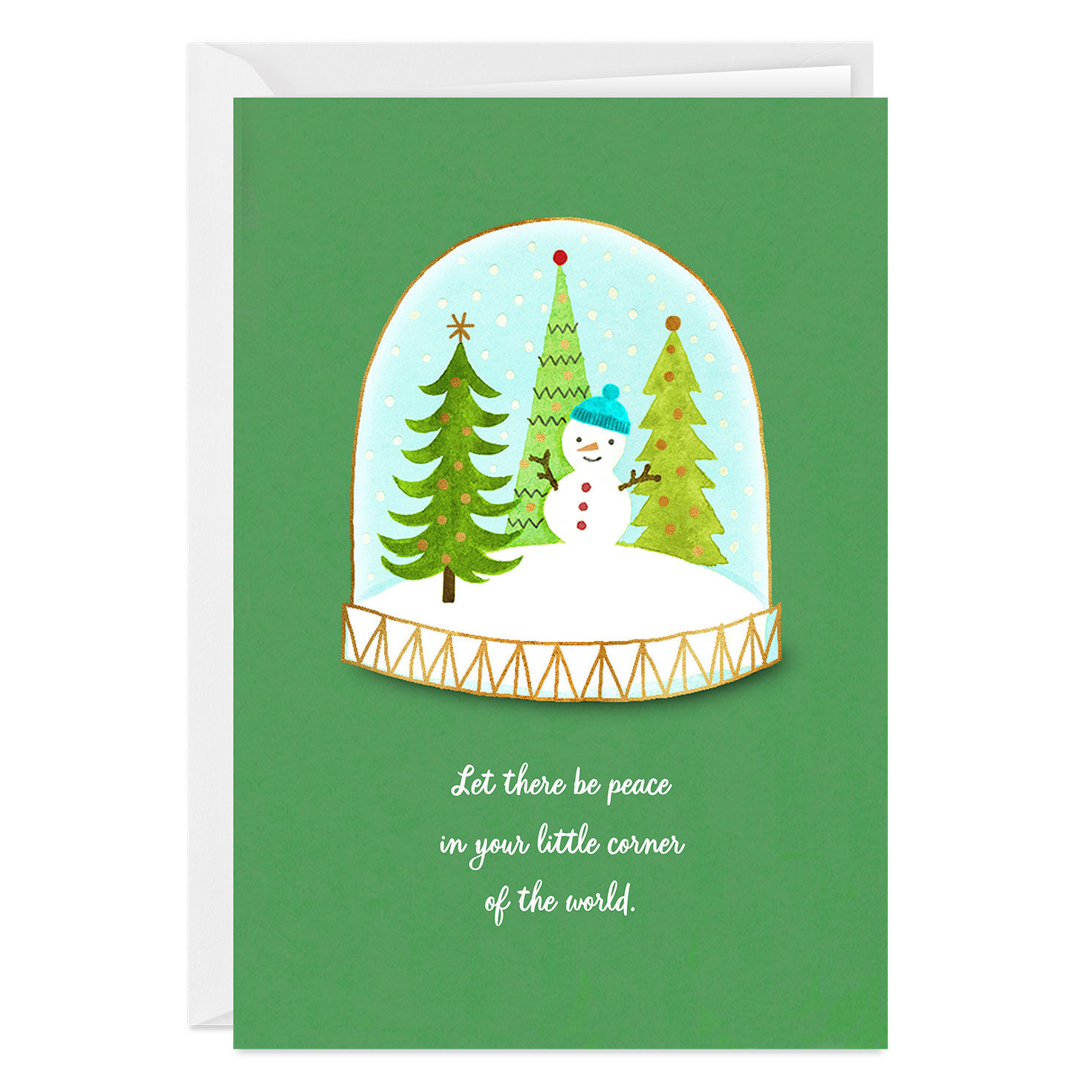 Peace Snow Globe Custom Holiday Card - Greeting Cards | Hallmark