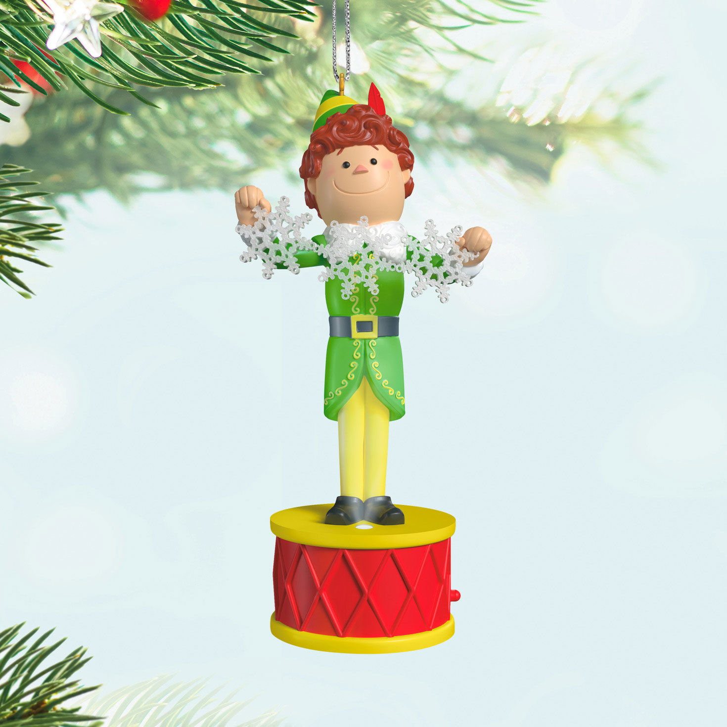 Elf Collection Buddy the Elf™ Ornament With Light and Sound - Keepsake ...