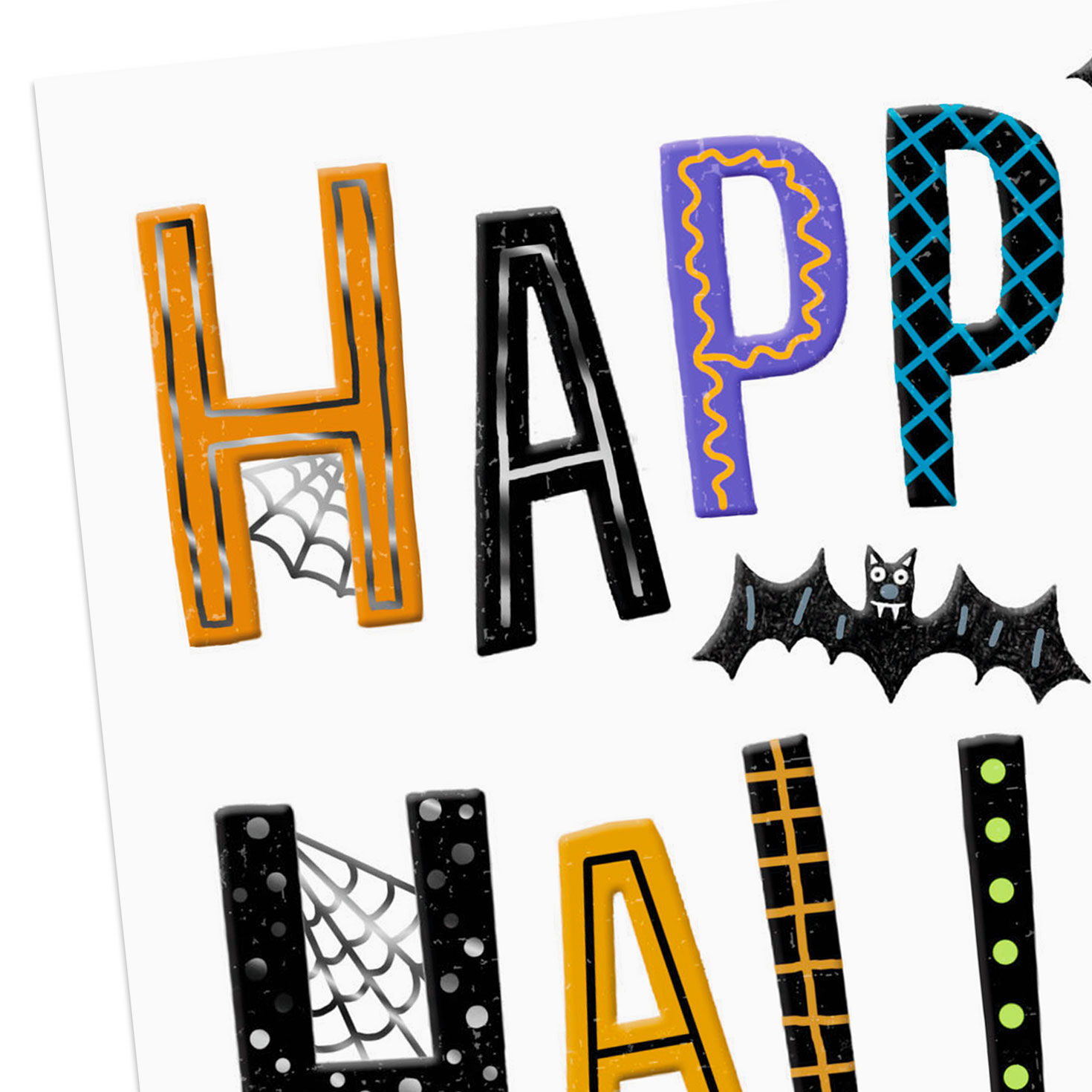 Bats, Spiders and Bones Halloween Card - Greeting Cards | Hallmark